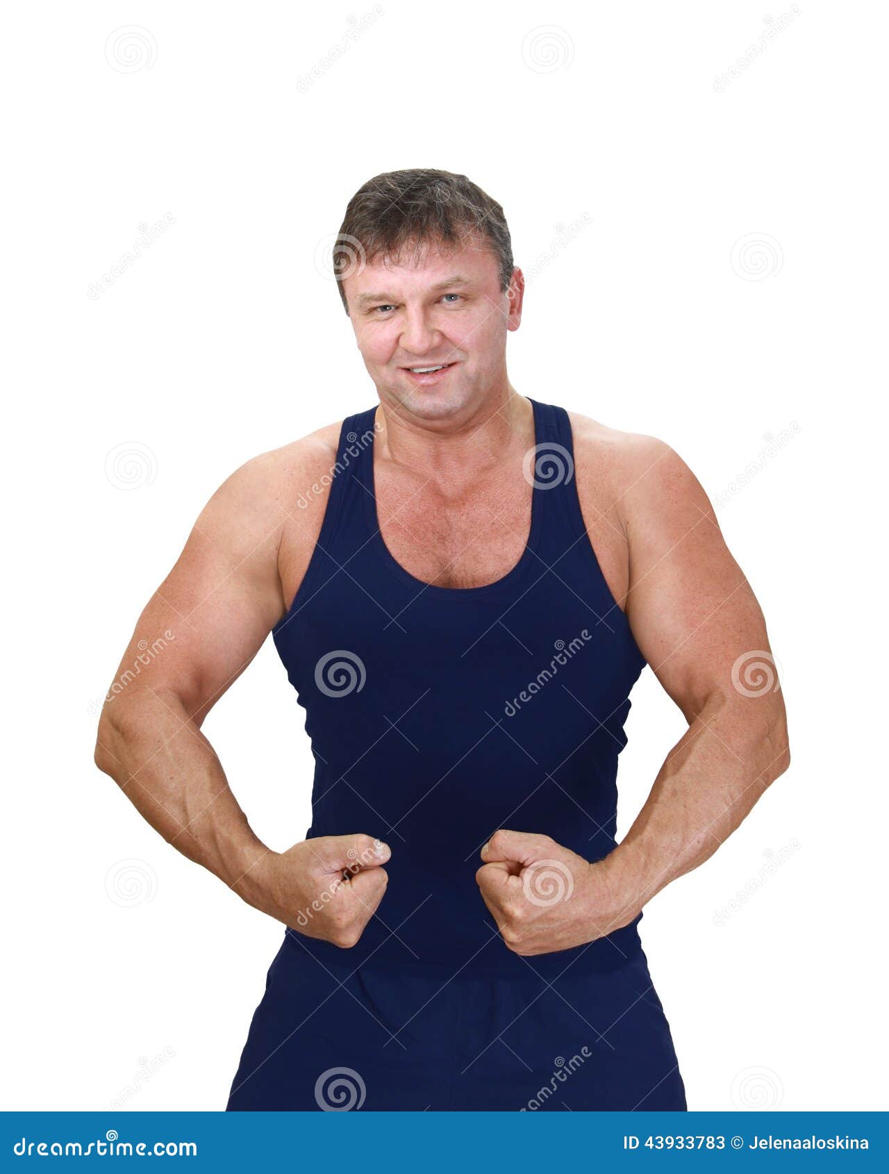 Strong man stock image. Image of healthy, muscular, body - 43933783