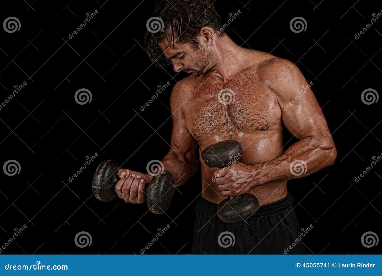 Strong man stock image. Image of black, exercising, person - 45055741