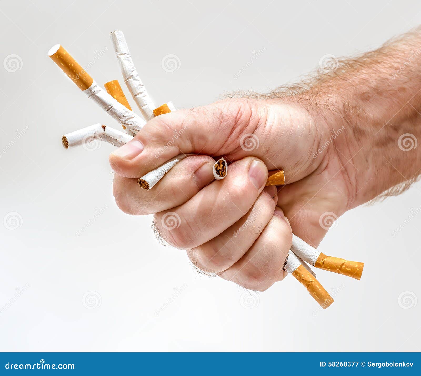 Strong Man S Fist with Cigarettes Stock Image - Image of issues, smoker ...