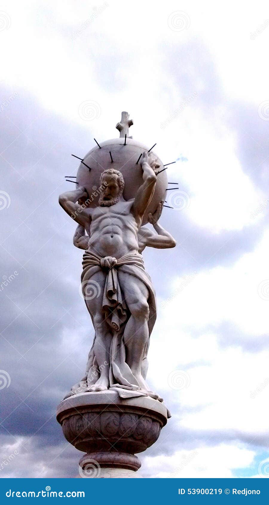 Strong man statue stock image. Image of strong, statue - 53900219