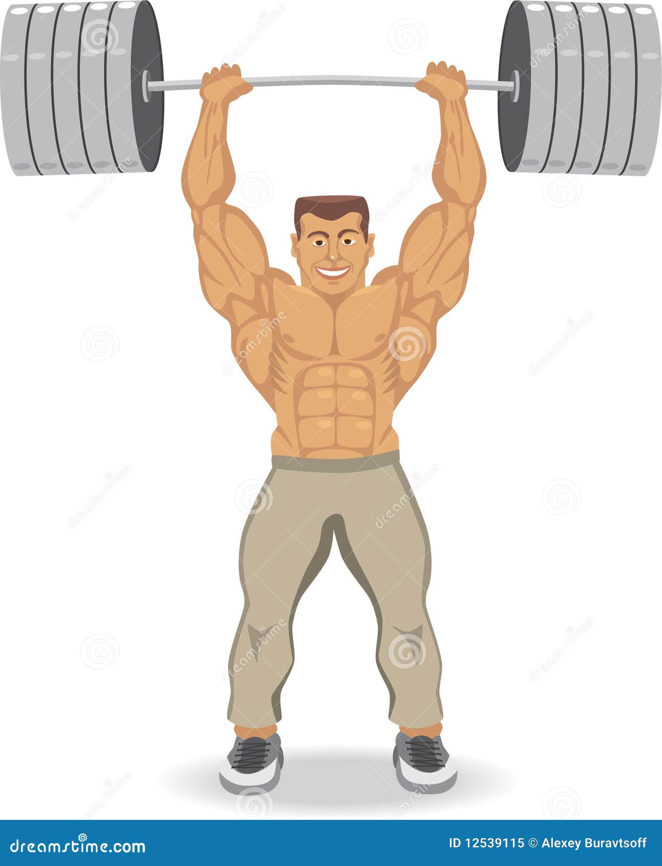 The Strong Man Up Royalty Free Stock Photo - Image: 12539115