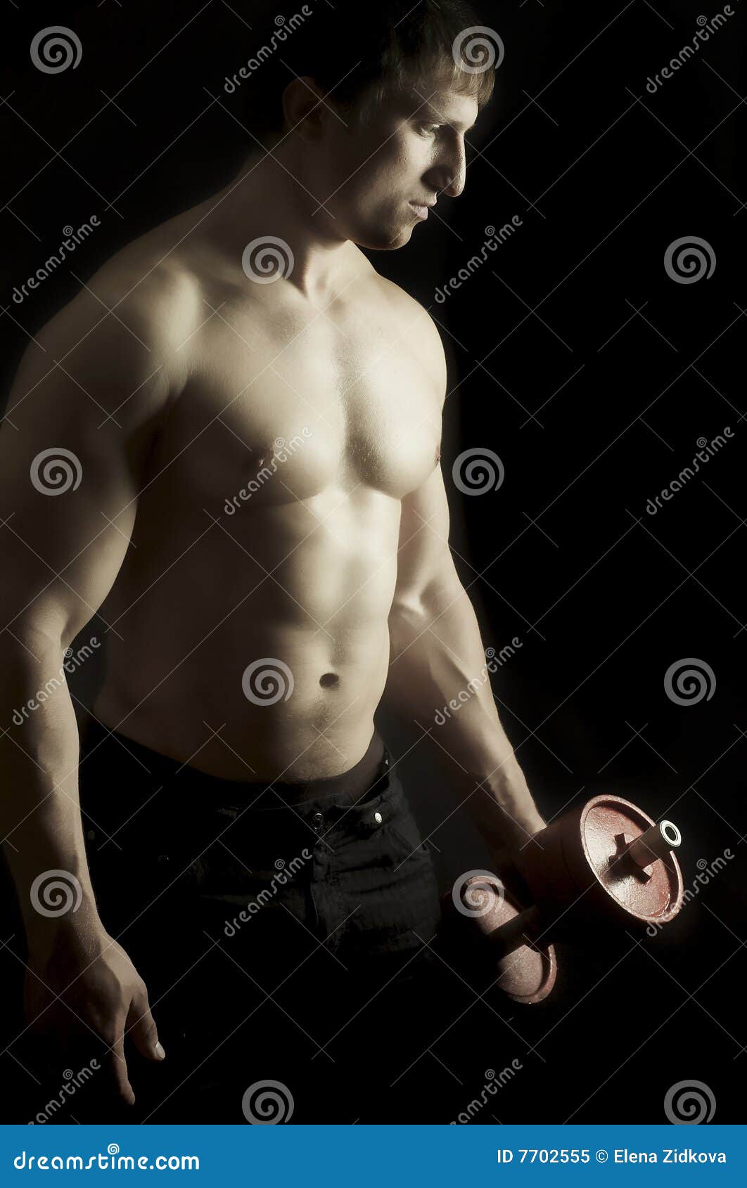 Strong men stock image. Image of strength, sweat, weight - 7702555