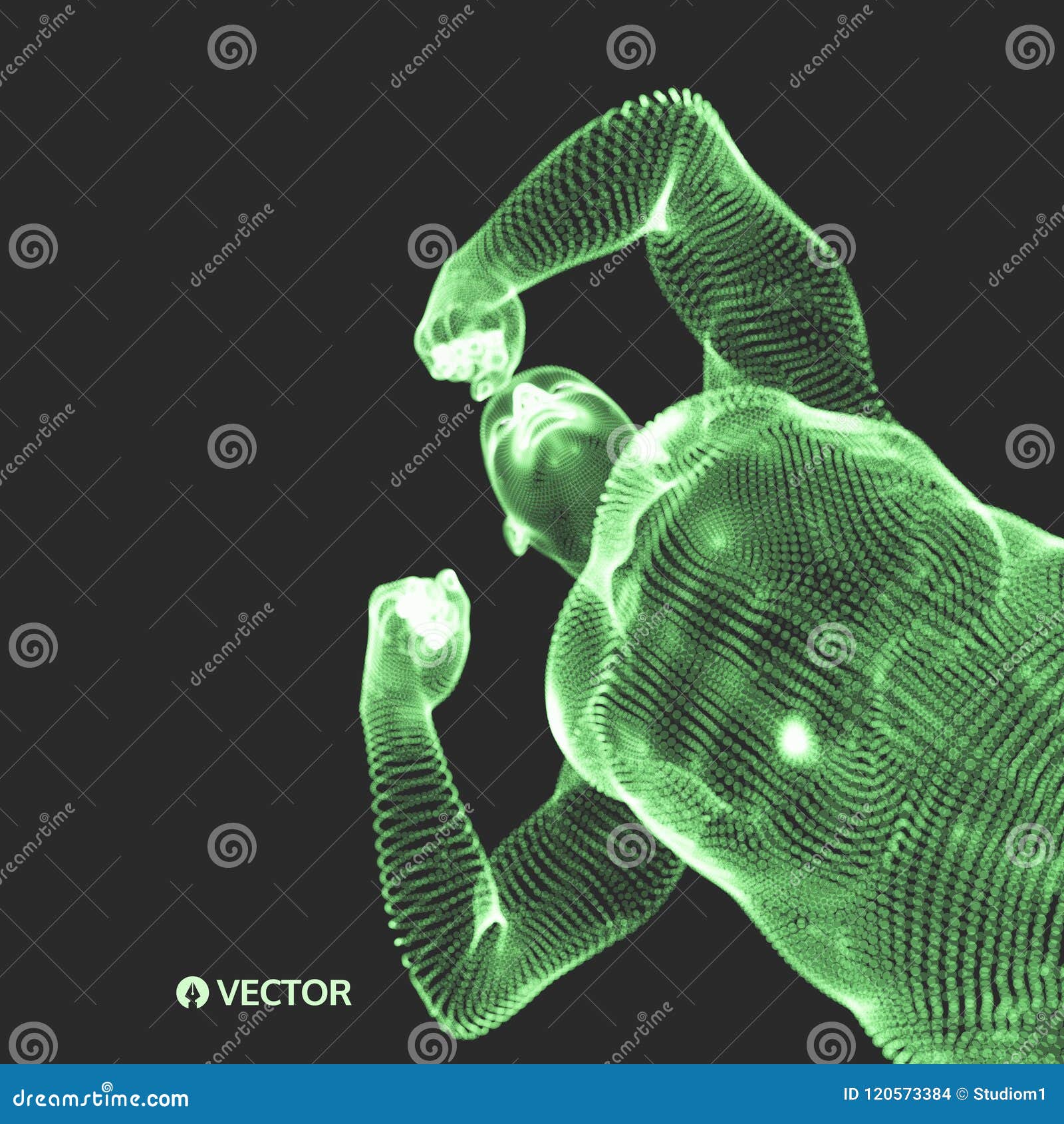 Strong Men. Sport Symbol. Vector Ilustration for Design. Stock Vector ...