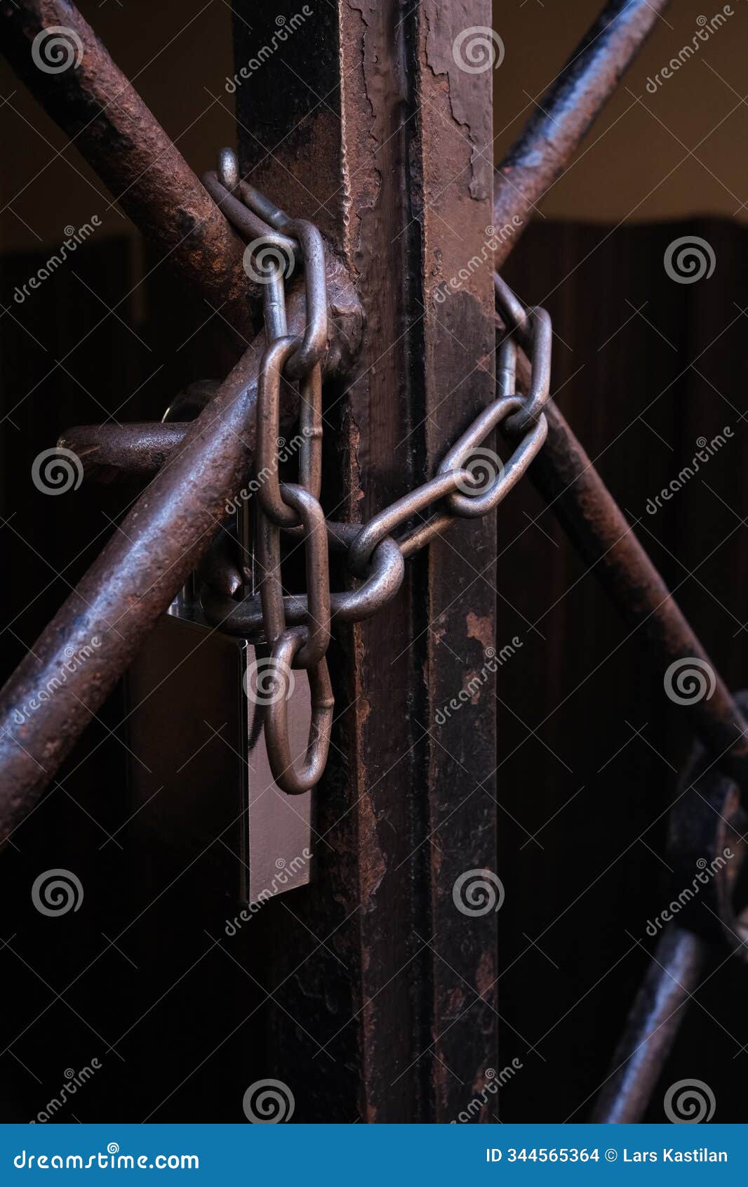 Strong Metal Railings On Embankment Stock Photo | CartoonDealer.com ...