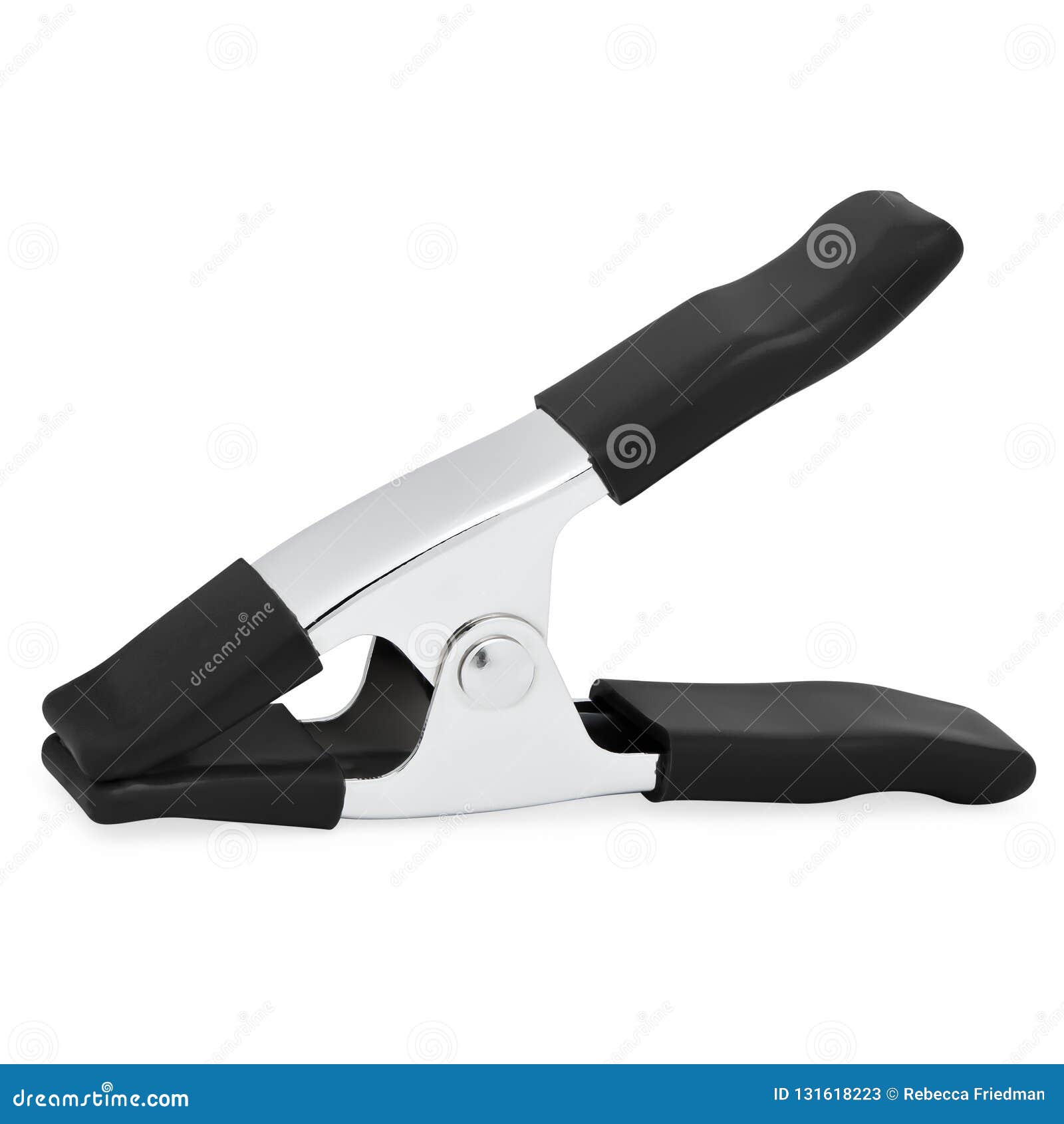 Strong Metal Multi Purpose Utility Clip with Black Handles Stock Image ...