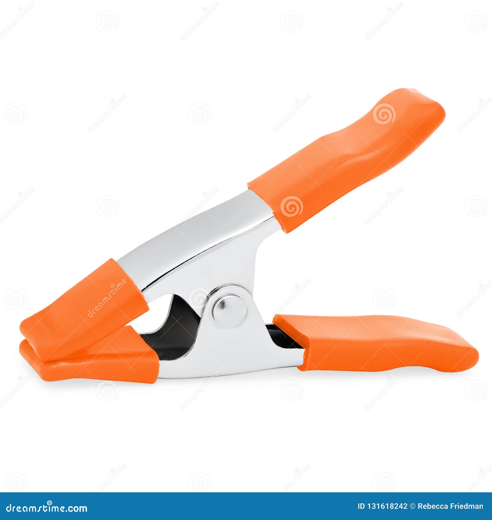 Strong Metal Multi Purpose Utility Clip with Orange Handles Stock Photo ...