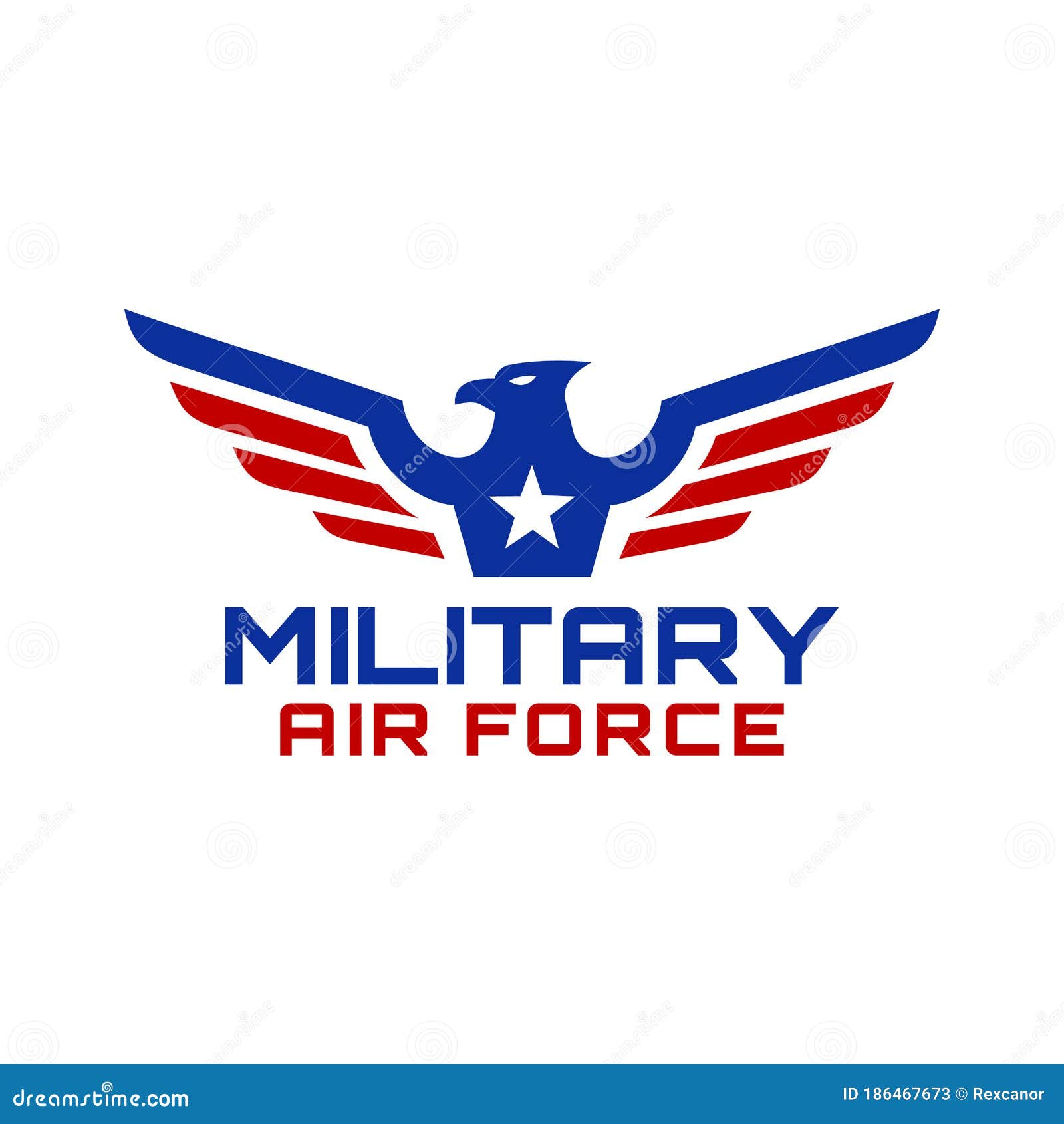 Military Eagle Wing Logo Design Stock Vector - Illustration of military ...