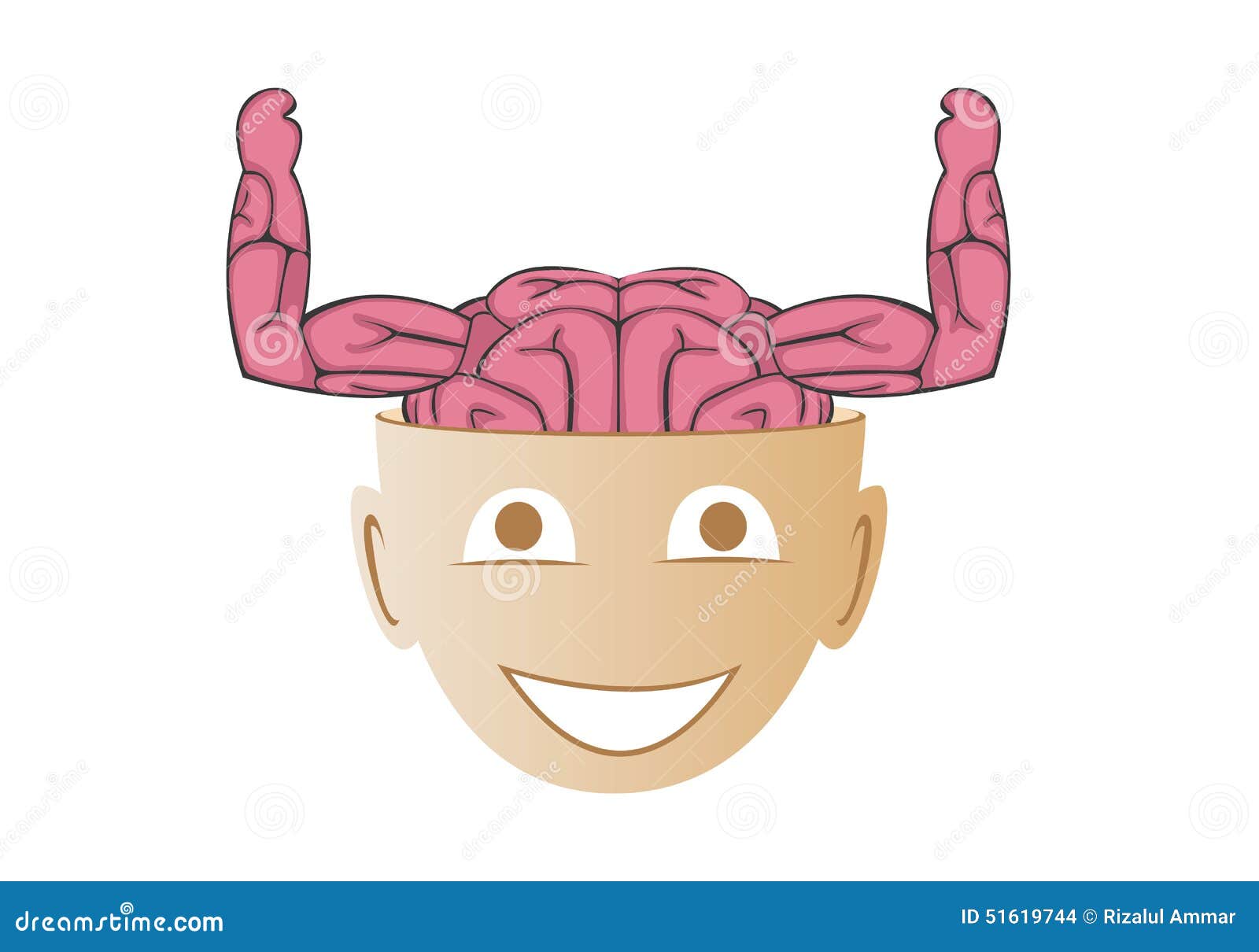Strong mind stock vector. Illustration of cloud, concept - 51619744