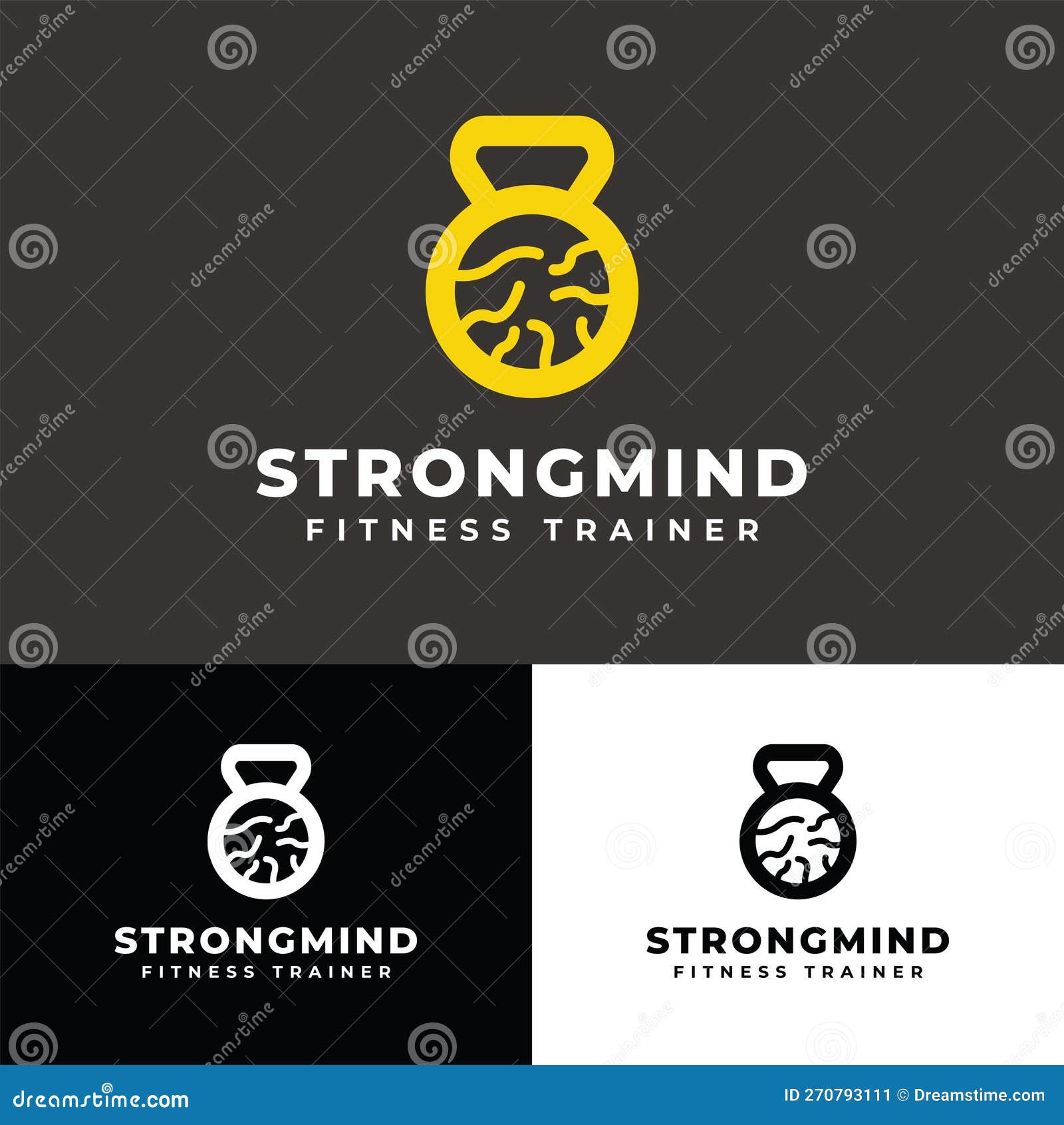 Strong Mind Logo stock vector. Illustration of online - 270793111