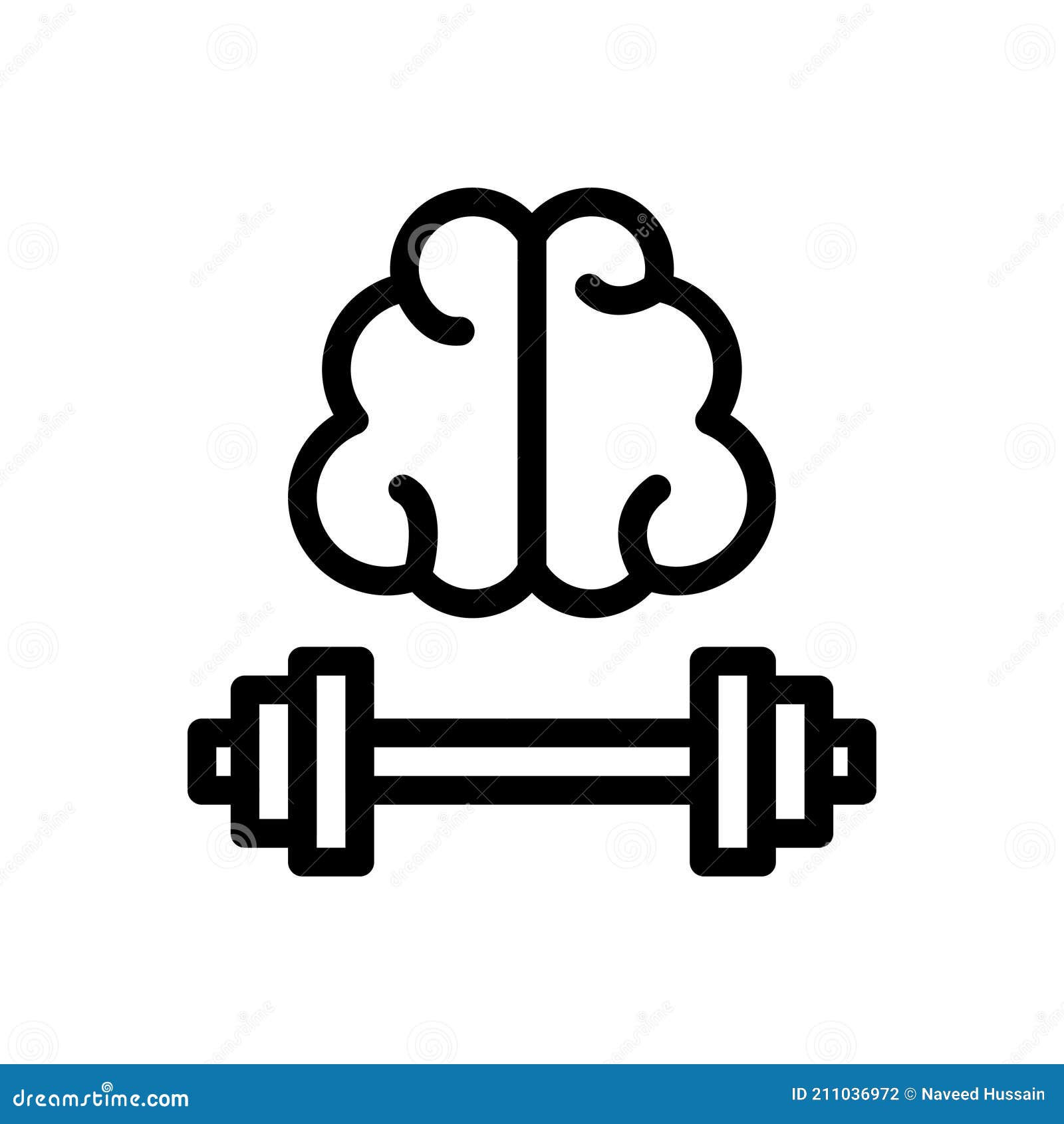 Strong mind stock vector. Illustration of power, design - 211036972
