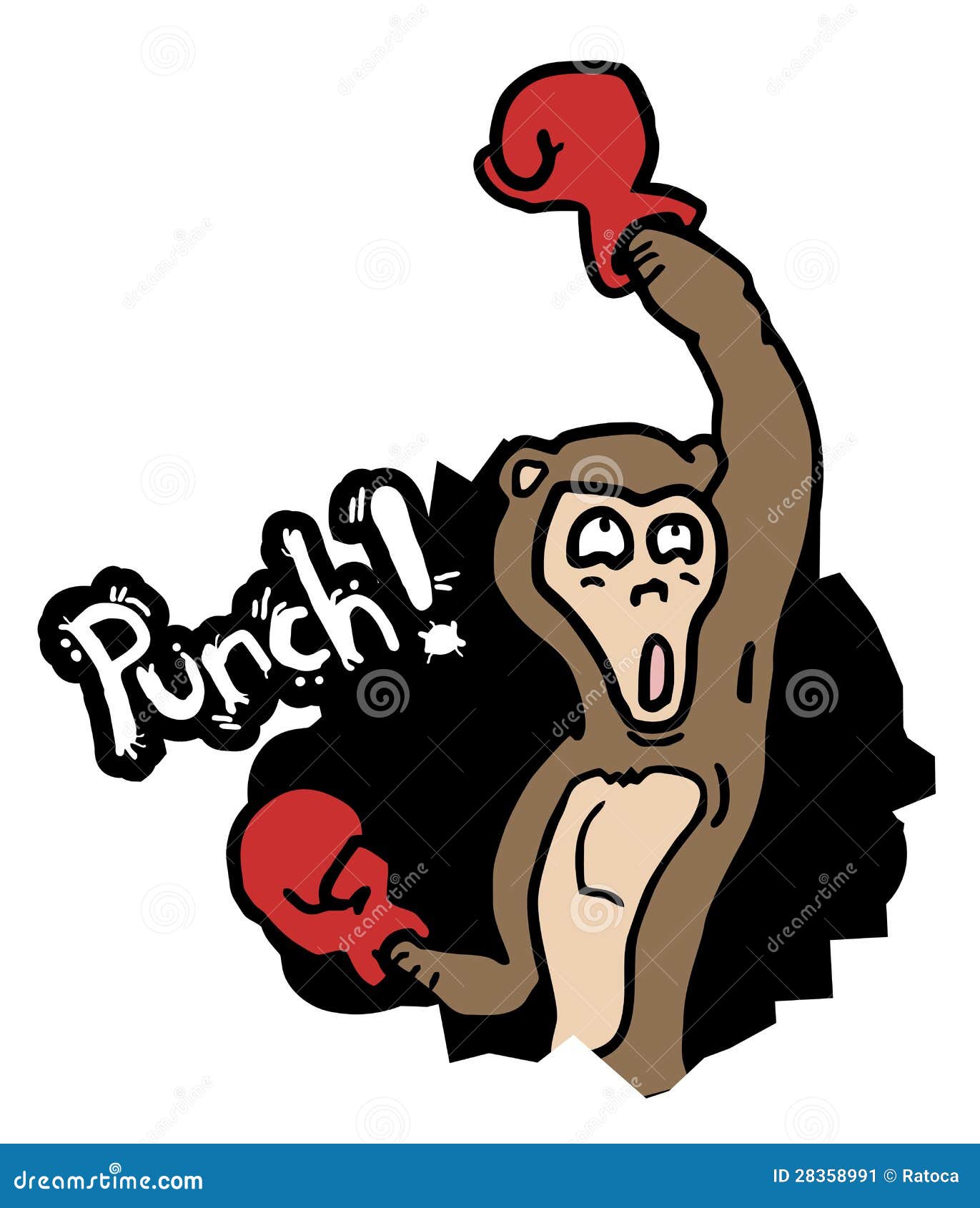 Strong Monkey Cartoon