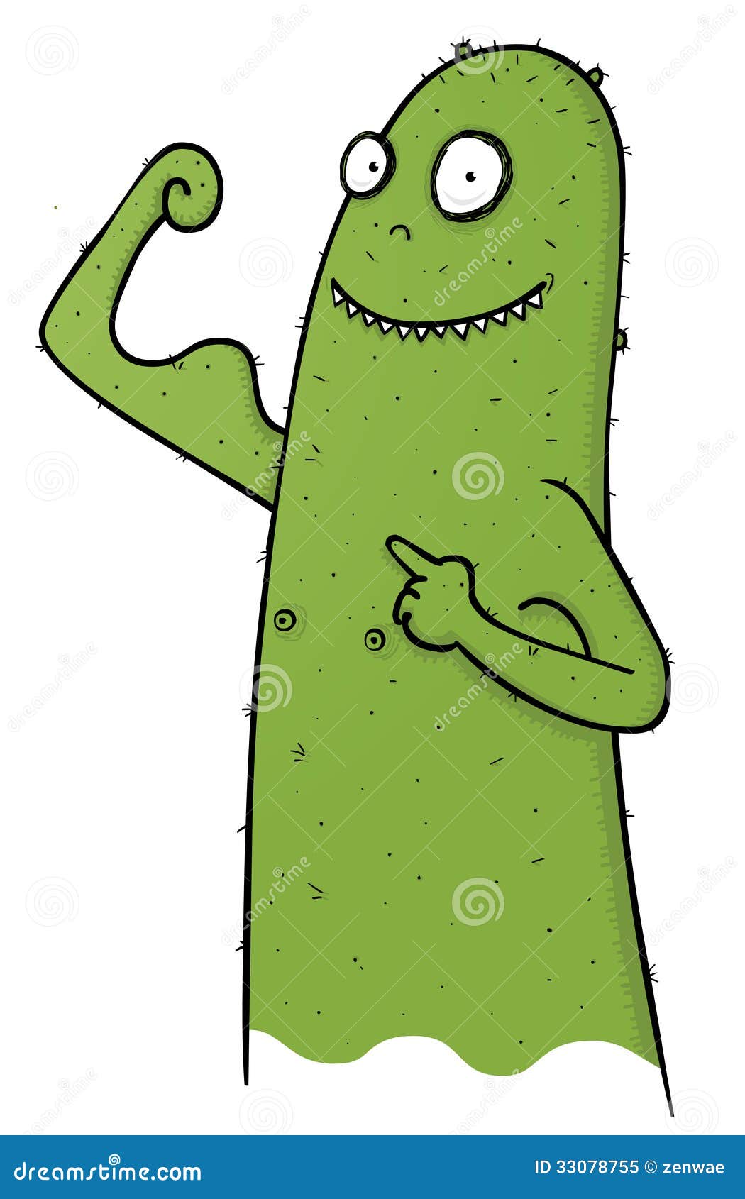 Strong monster stock vector. Illustration of health, disgust - 33078755