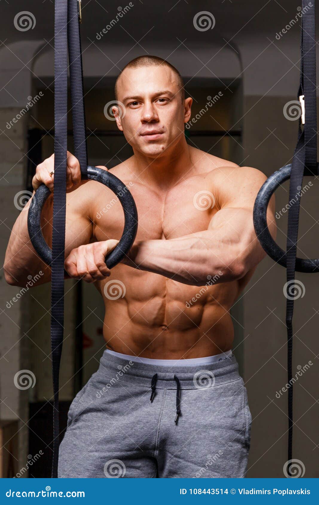 Strong muscular man stock photo. Image of healthy, adult - 108443514