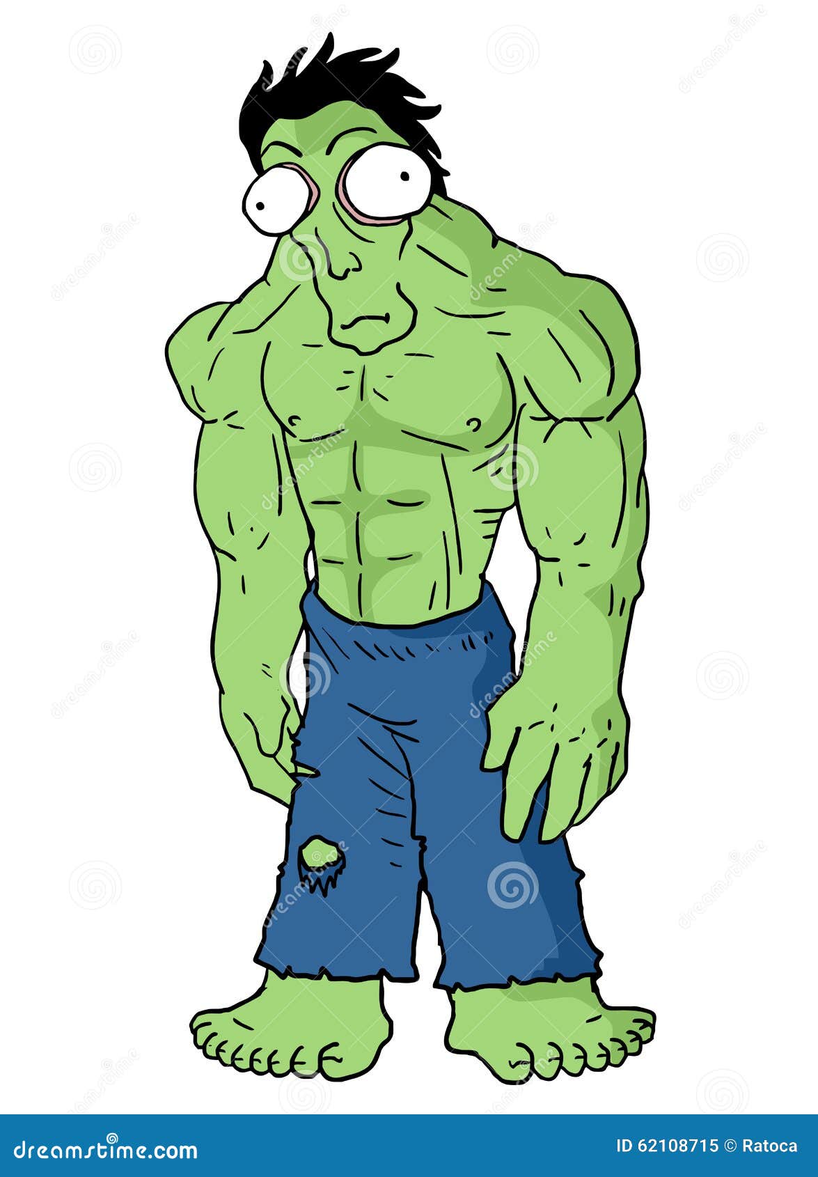 Strong mutant stock vector. Illustration of hand, drawing - 62108715