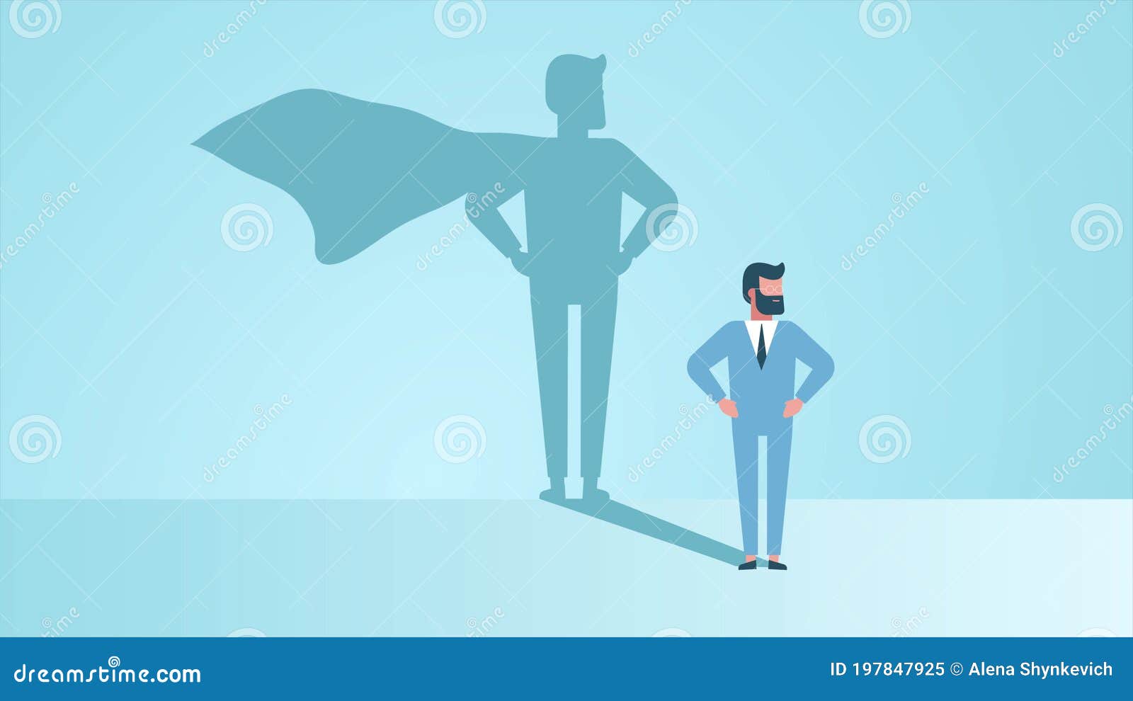 Strong Office Worker. Man As Hero Stock Video - Video of invincible ...