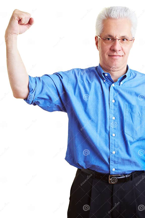 Strong old man stock image. Image of retiree, caucasian - 12901617