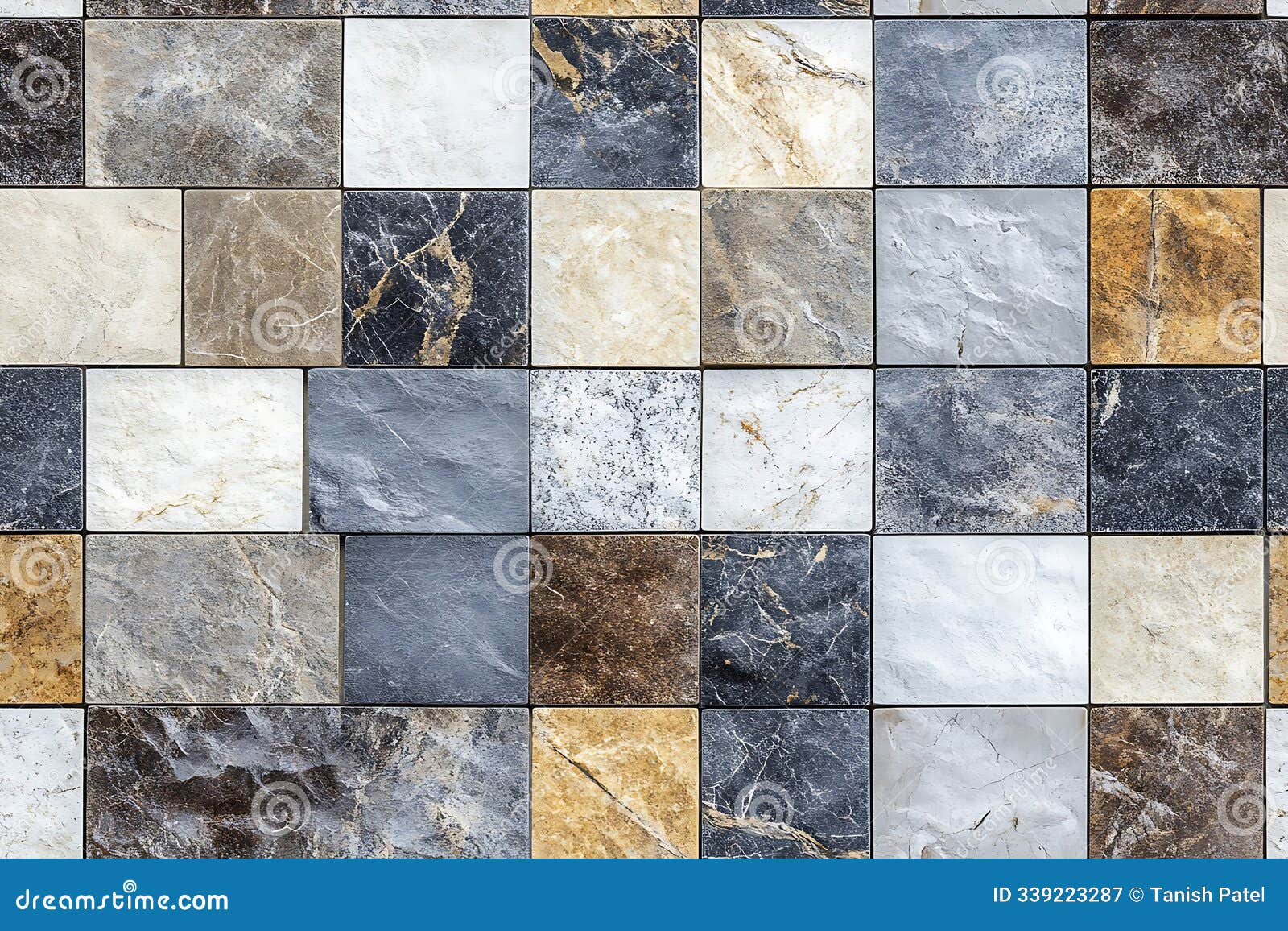 A Strong, Oversized Facade Tile with a Stone Texture Stock Illustration ...