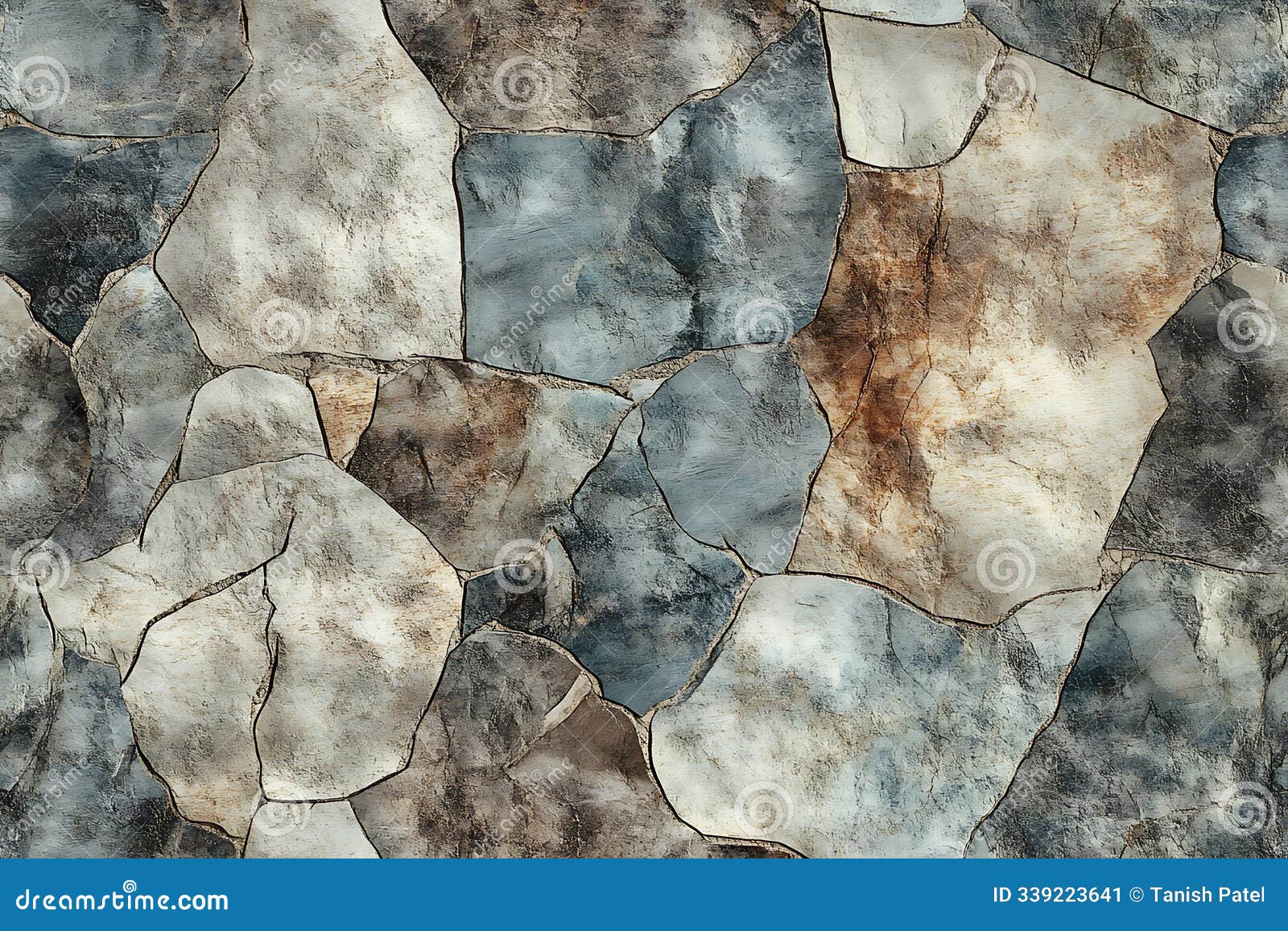 A Strong, Oversized Facade Tile with a Stone Texture Stock Illustration ...
