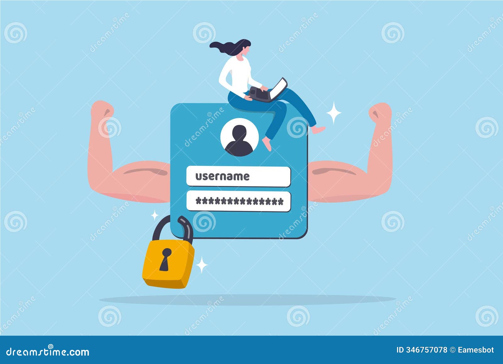 Strong Password, Security, Safety Or Protection Strength, Firewall ...