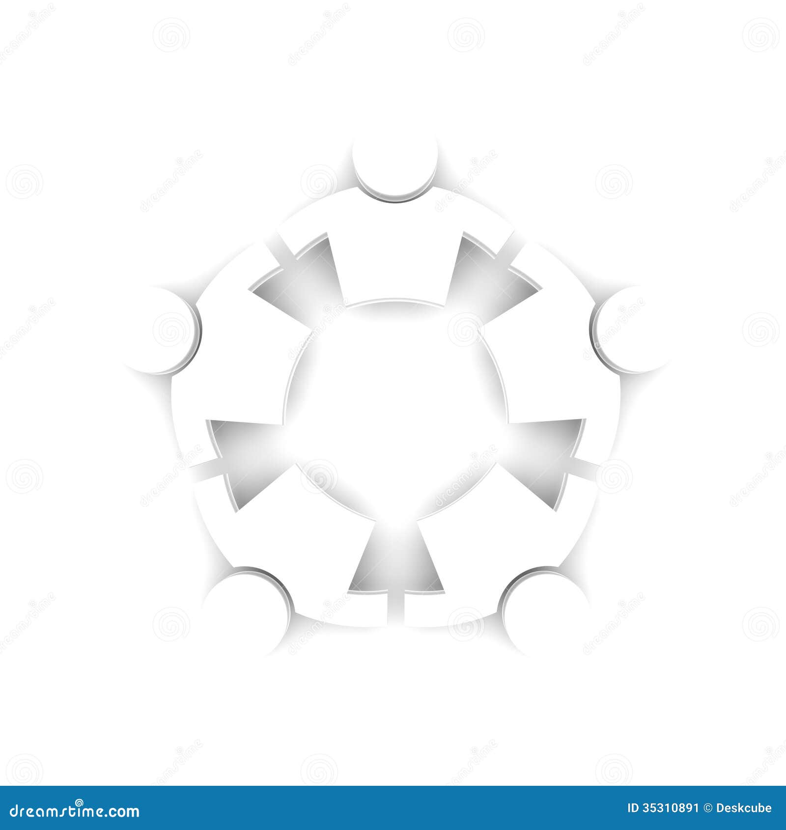 Strong People 5 Persons 3D Logo Icon Illustration Stock Illustration ...