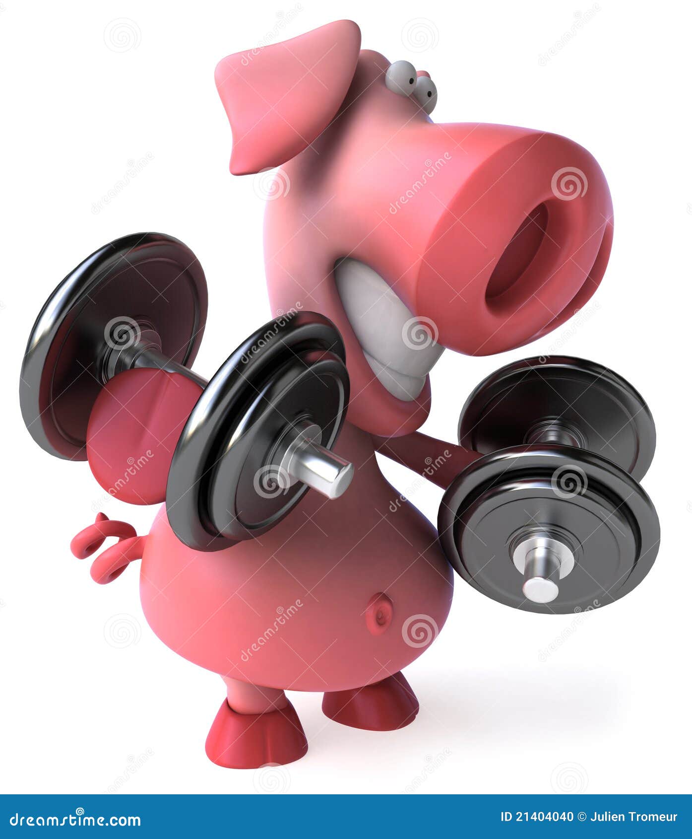 Strong pig stock illustration. Illustration of banquet - 21404040