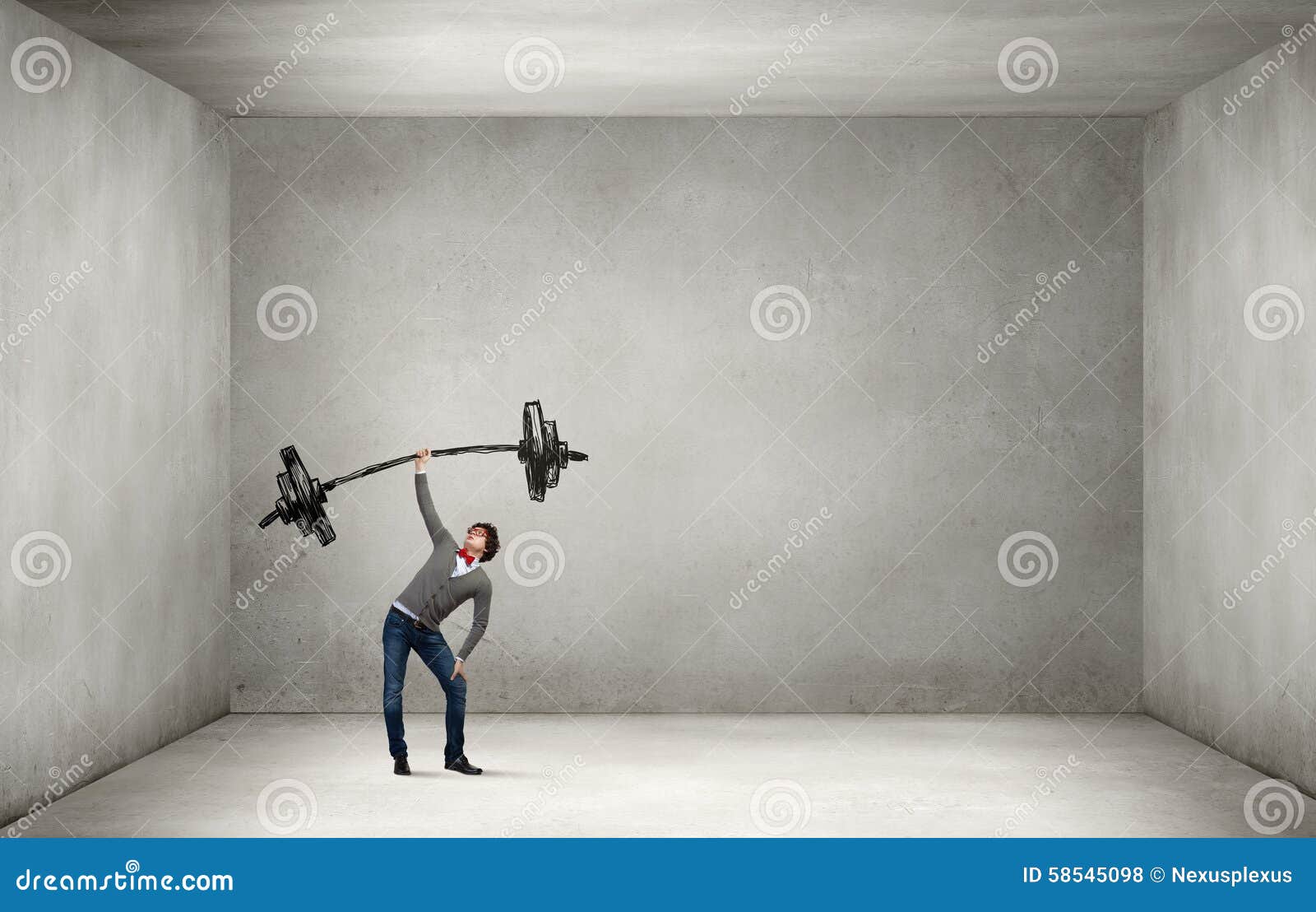 Strong and powerful stock photo. Image of exercise, bodybuilding - 58545098