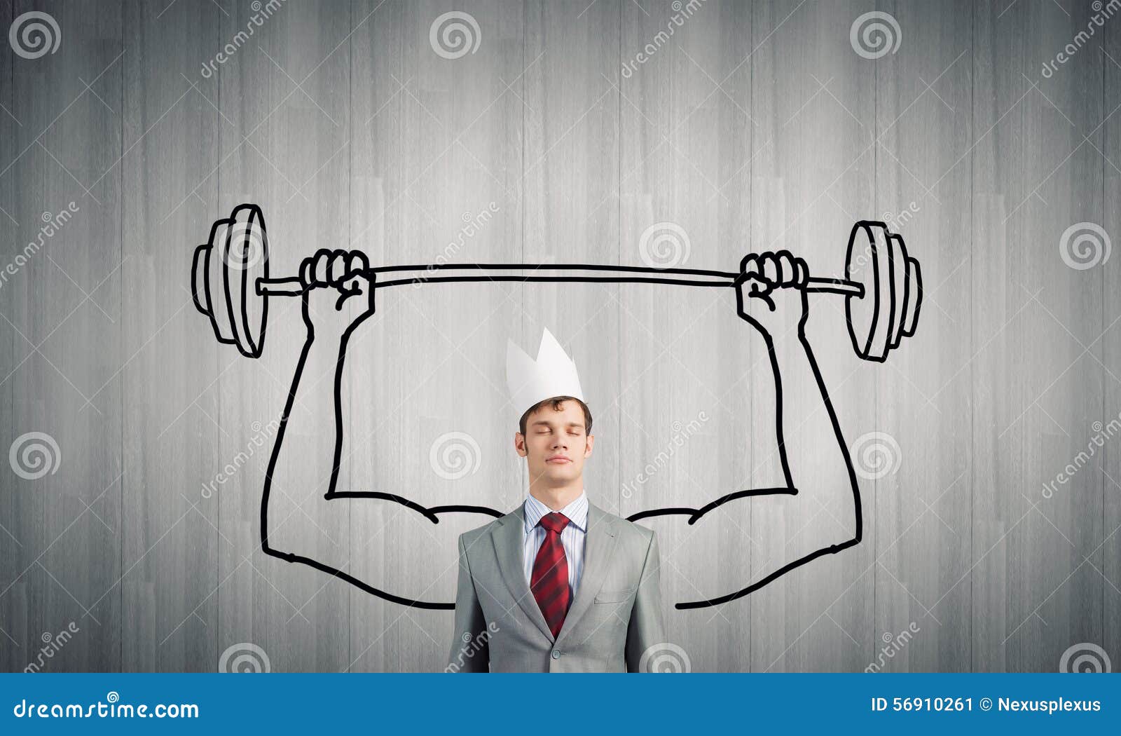 Strong and powerful stock image. Image of fitness, athletic - 56910261