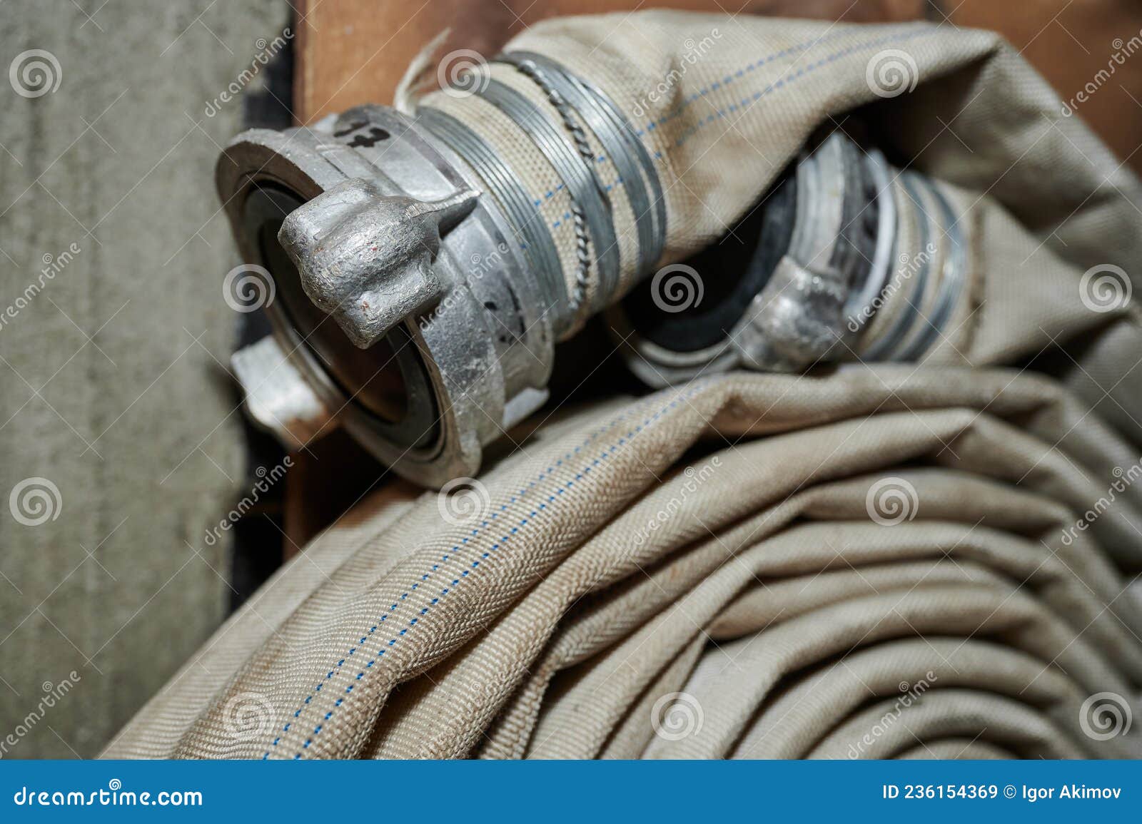 Strong Professional Fire Hose in Real Life during Firefighters Training ...