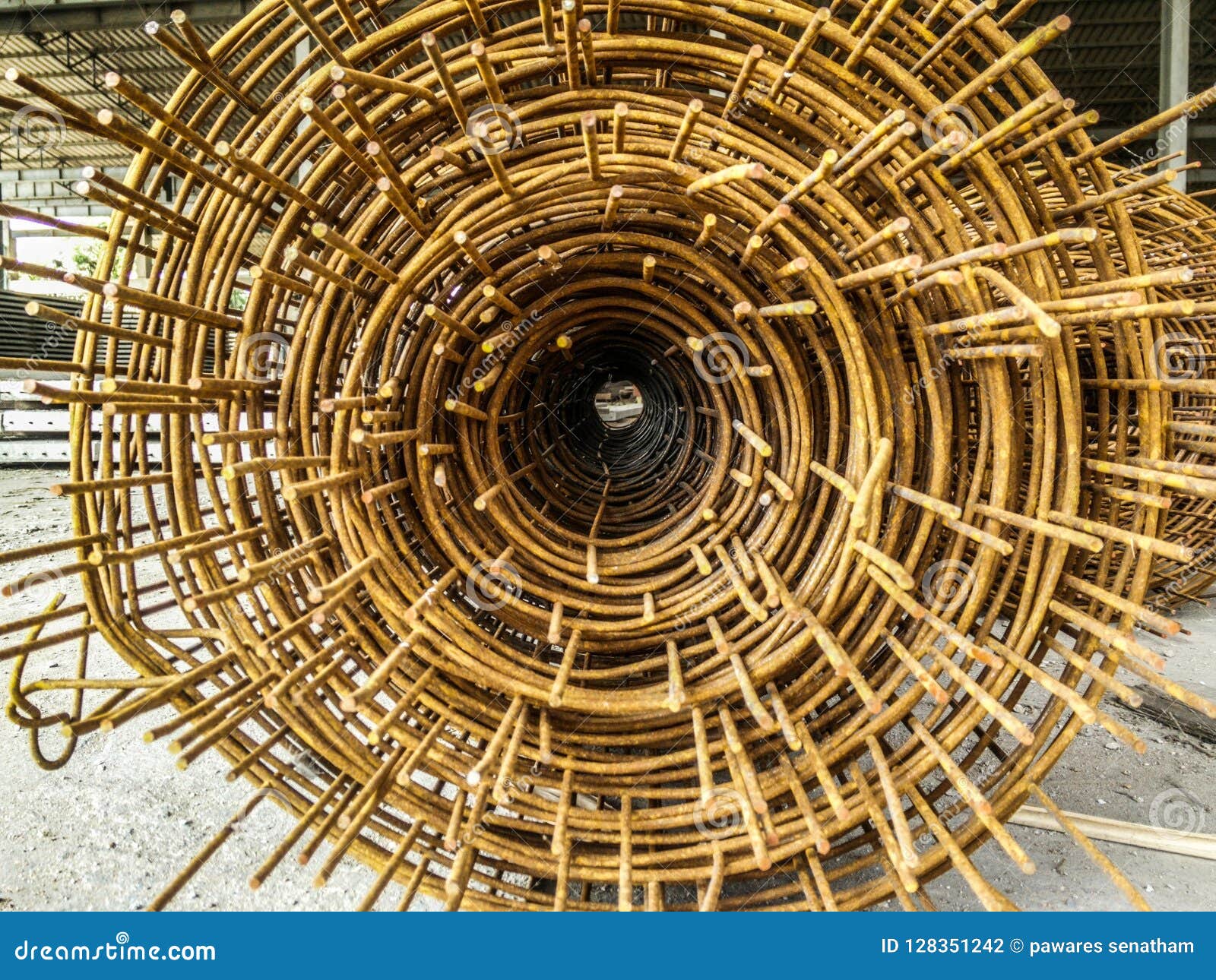 The Strong Rebar for Construction. Stock Photo - Image of wire, build ...