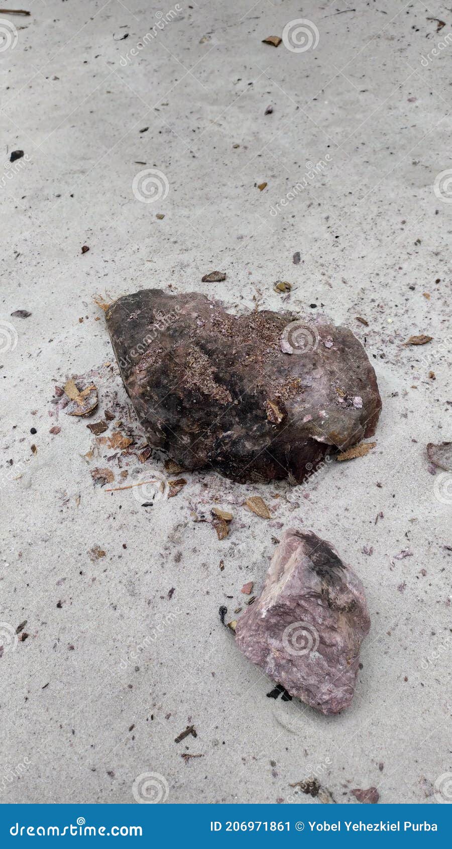 A Strong Rock with Beautifull Sand on Beach Stock Image - Image of beac ...