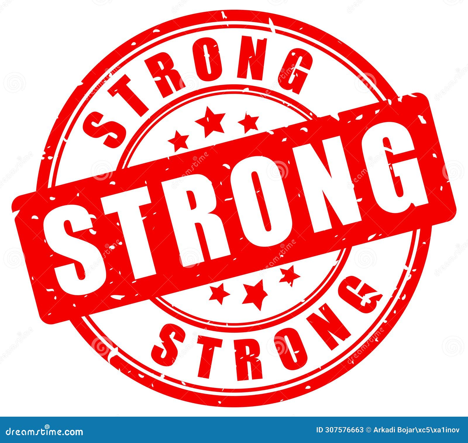 Strong rubber stamp stock vector. Illustration of strong - 307576663