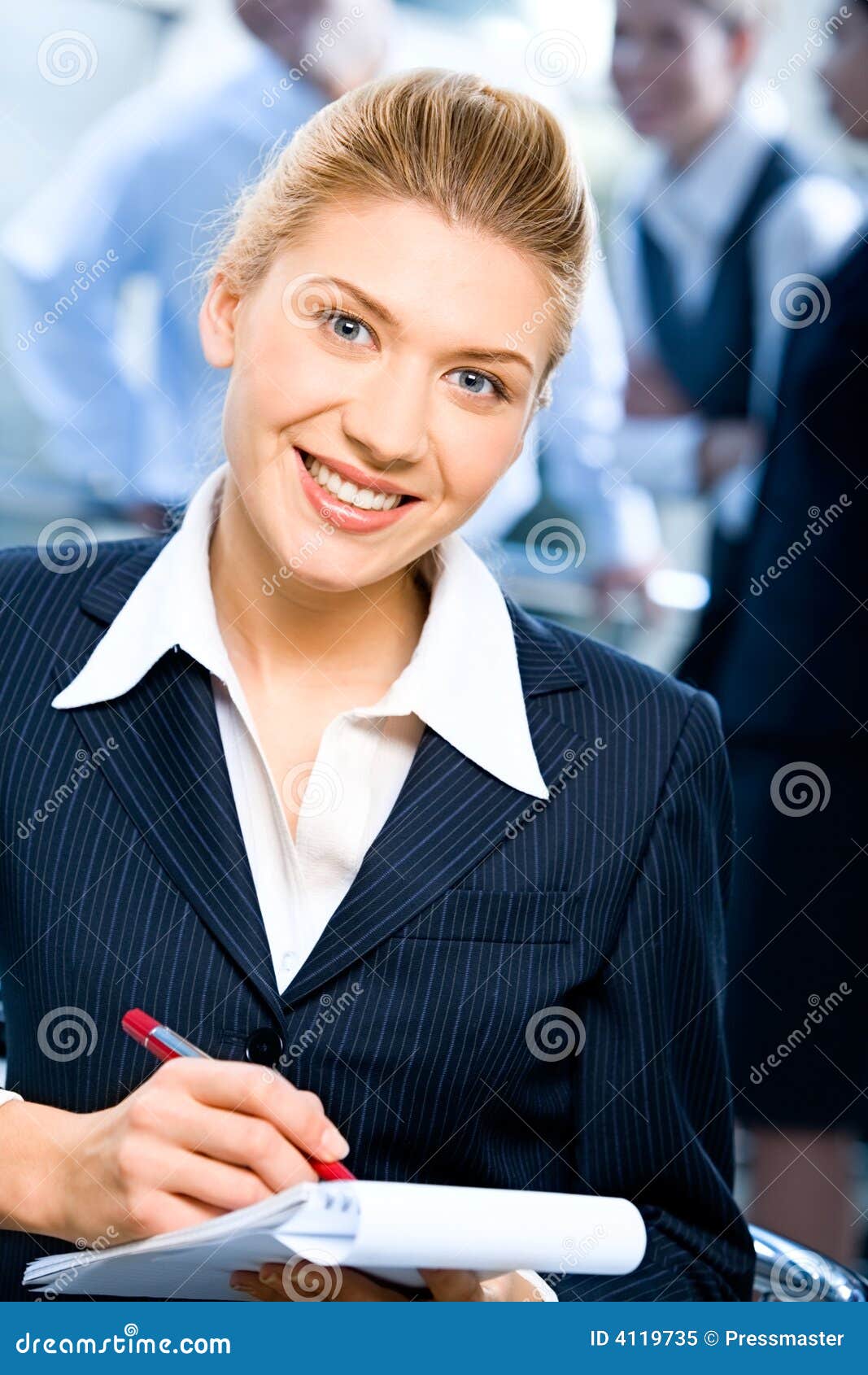 Strong secretary stock image. Image of confident, caucasian - 4119735