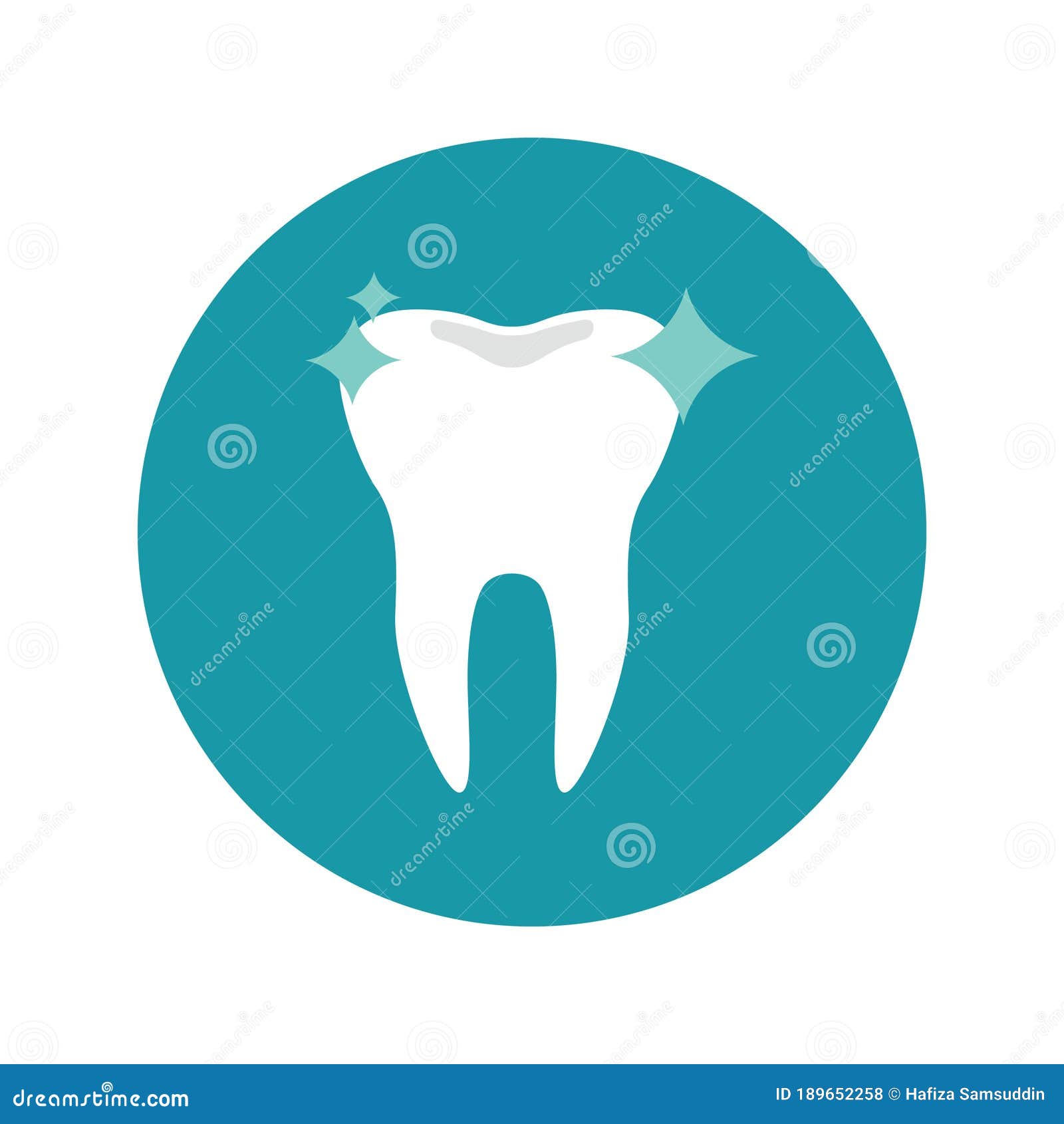 Strong and Shiny Tooth. Vector Illustration Decorative Design Stock ...