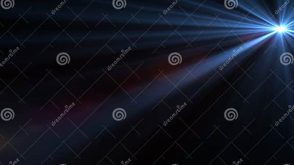 Strong Spot Light Emitting Light Rays Stock Photo - Illustration of ...