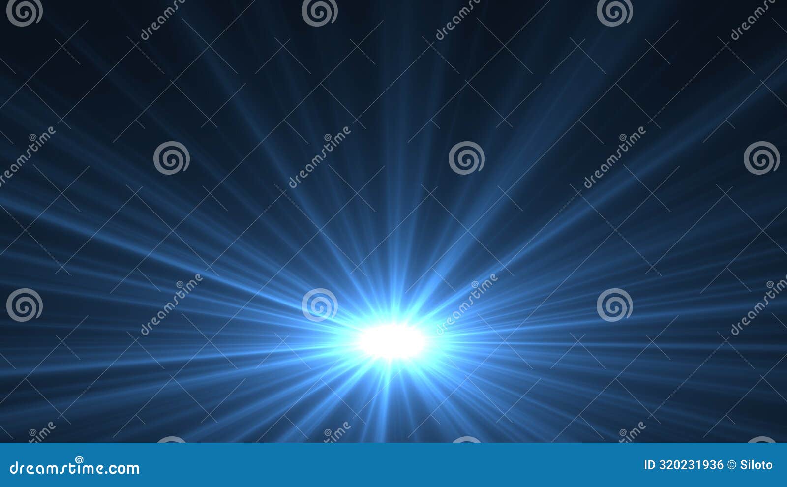 Strong Spot Light Emitting Light Rays Stock Photo - Illustration of ...