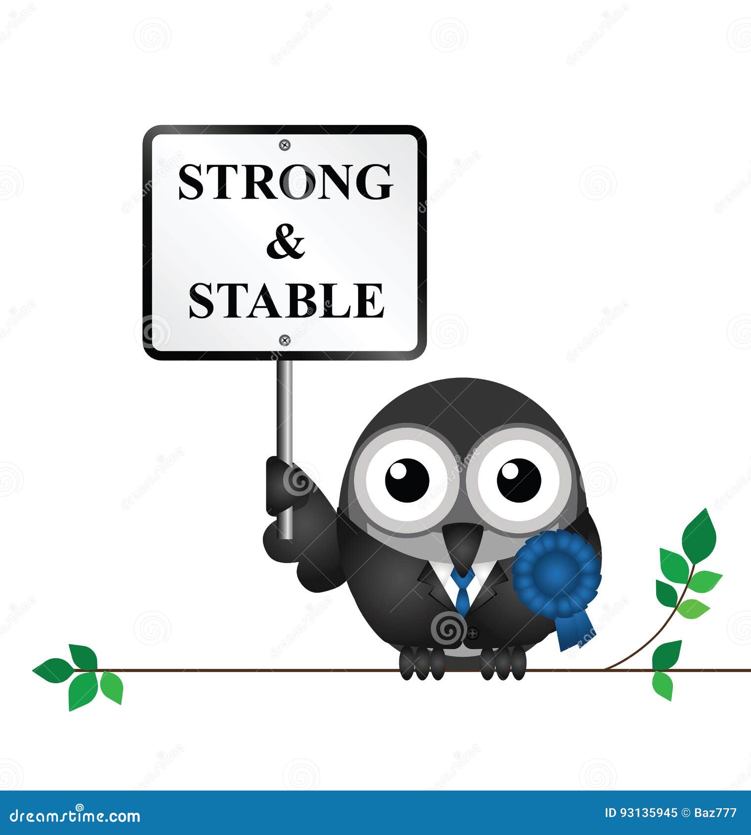 Strong and Stable stock vector. Illustration of artwork - 93135945