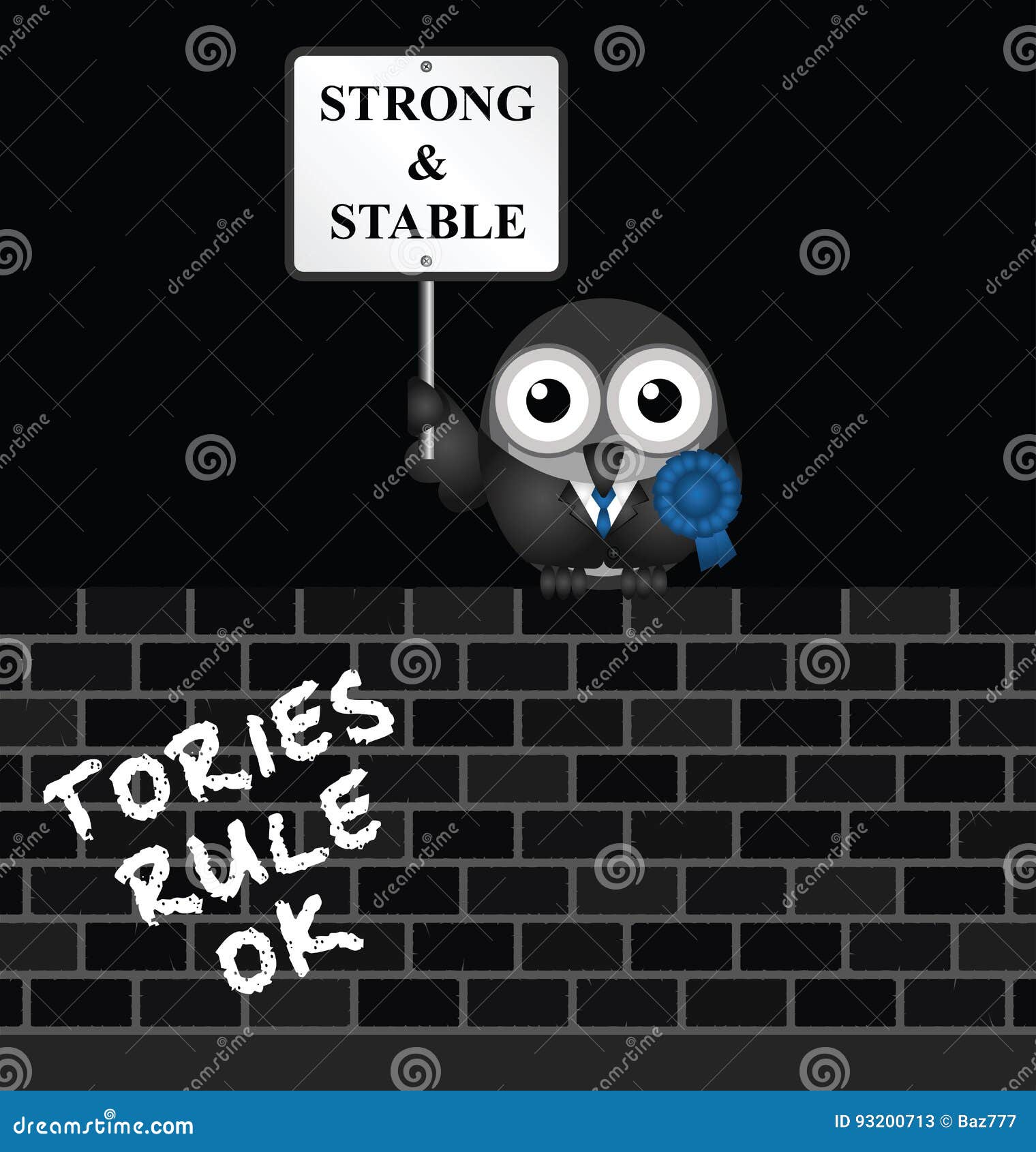 Strong and Stable stock vector. Illustration of motto - 93200713