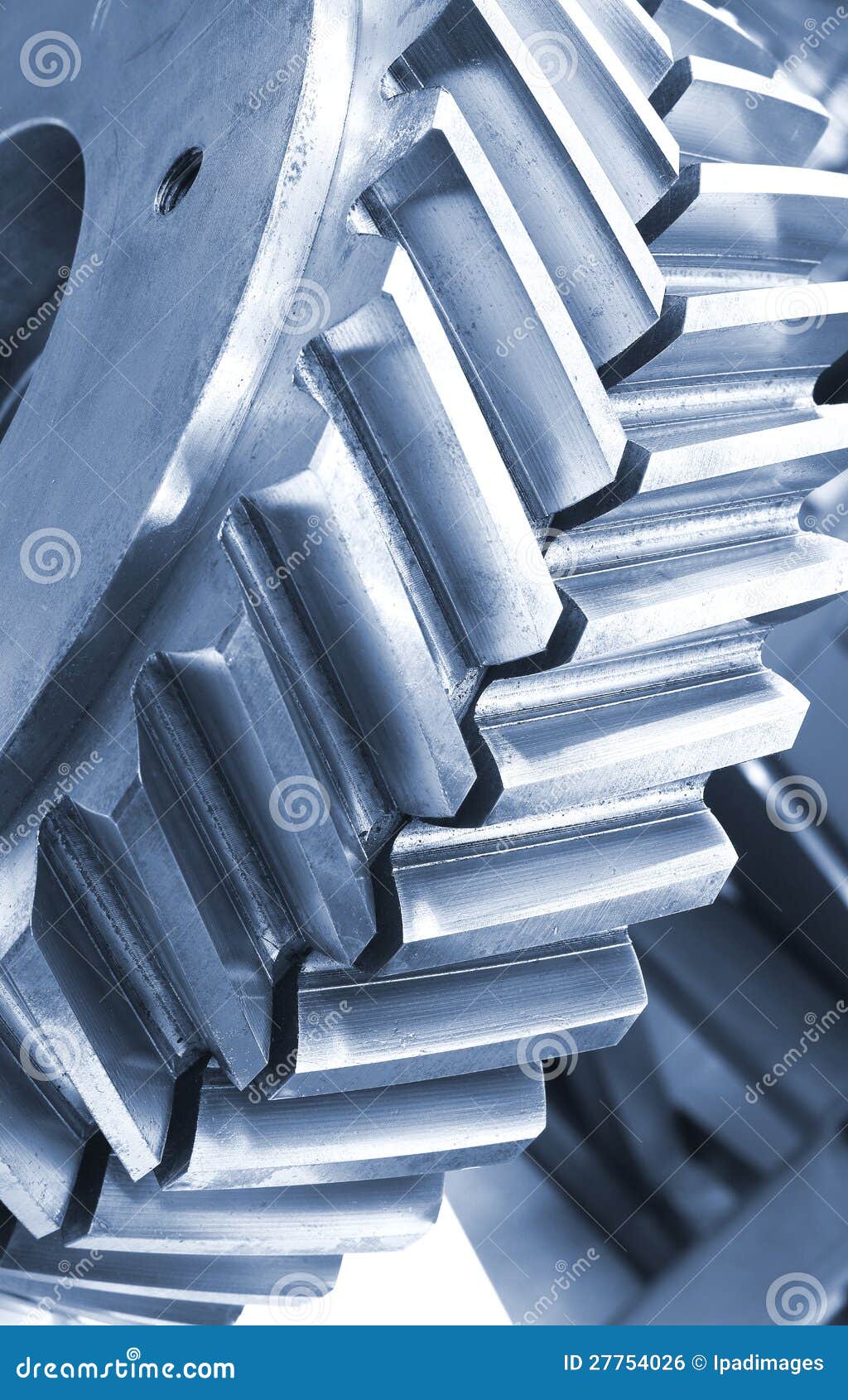 Strong steel gear close-up stock photo. Image of industrial - 27754026