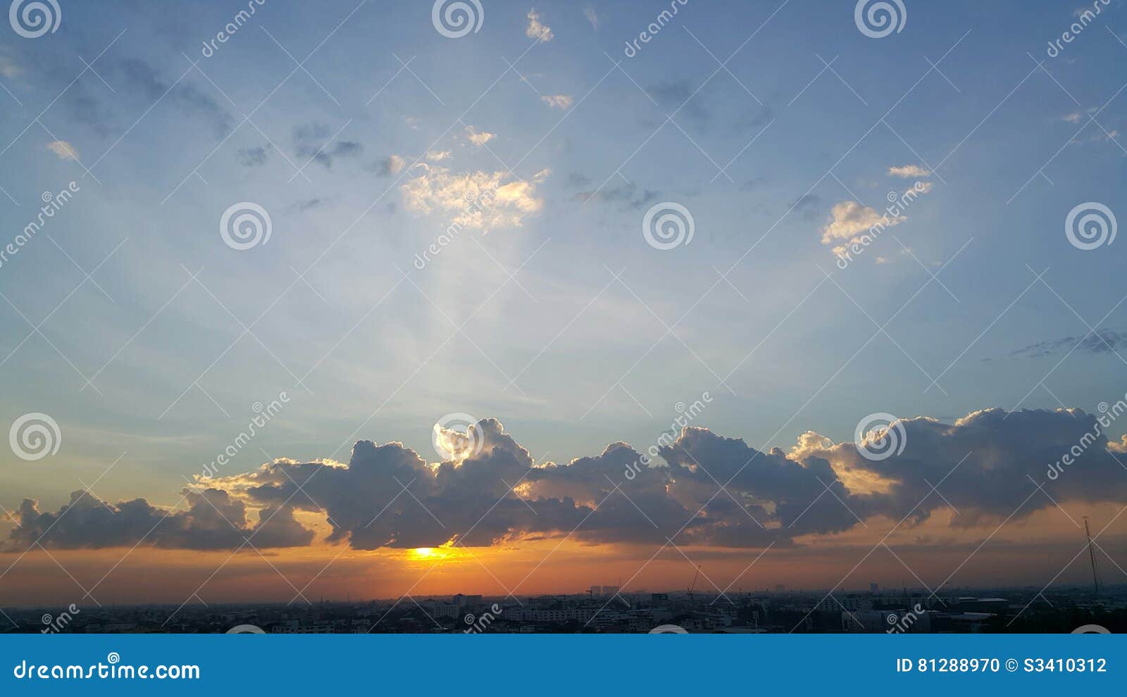 Strong Sun Light Behind the Cloud. Stock Photo - Image of japanese ...