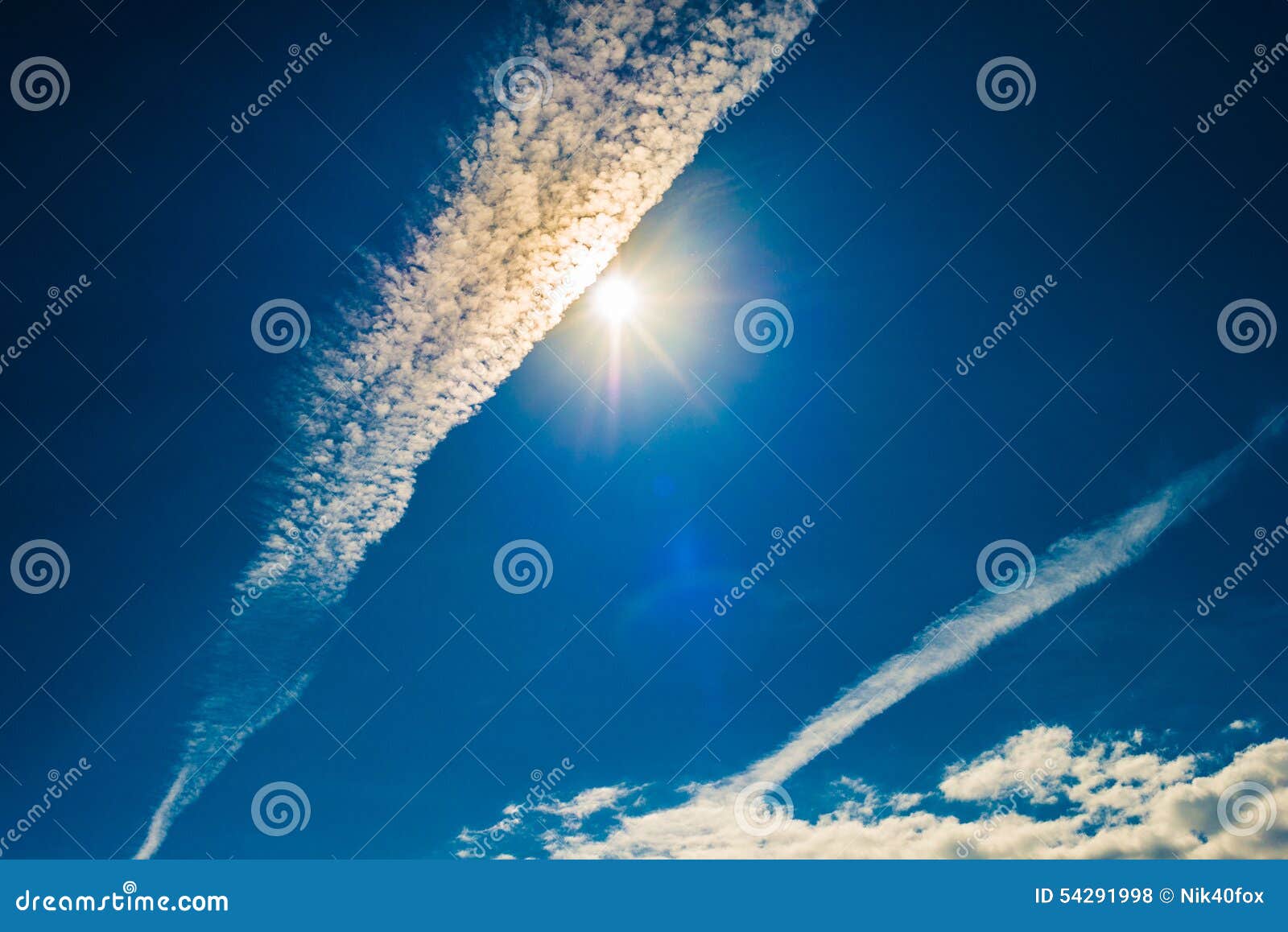 Strong sun and skies stock photo. Image of descriptive - 54291998