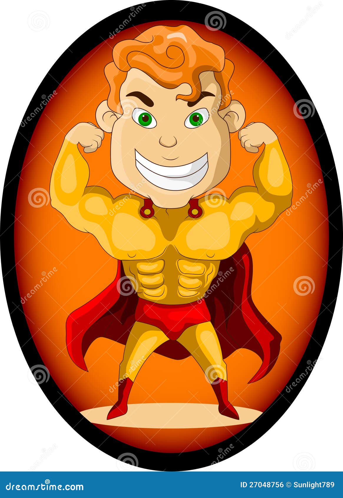 Strong Super Bodybuilder Silhouette Cartoon Vector | CartoonDealer.com ...