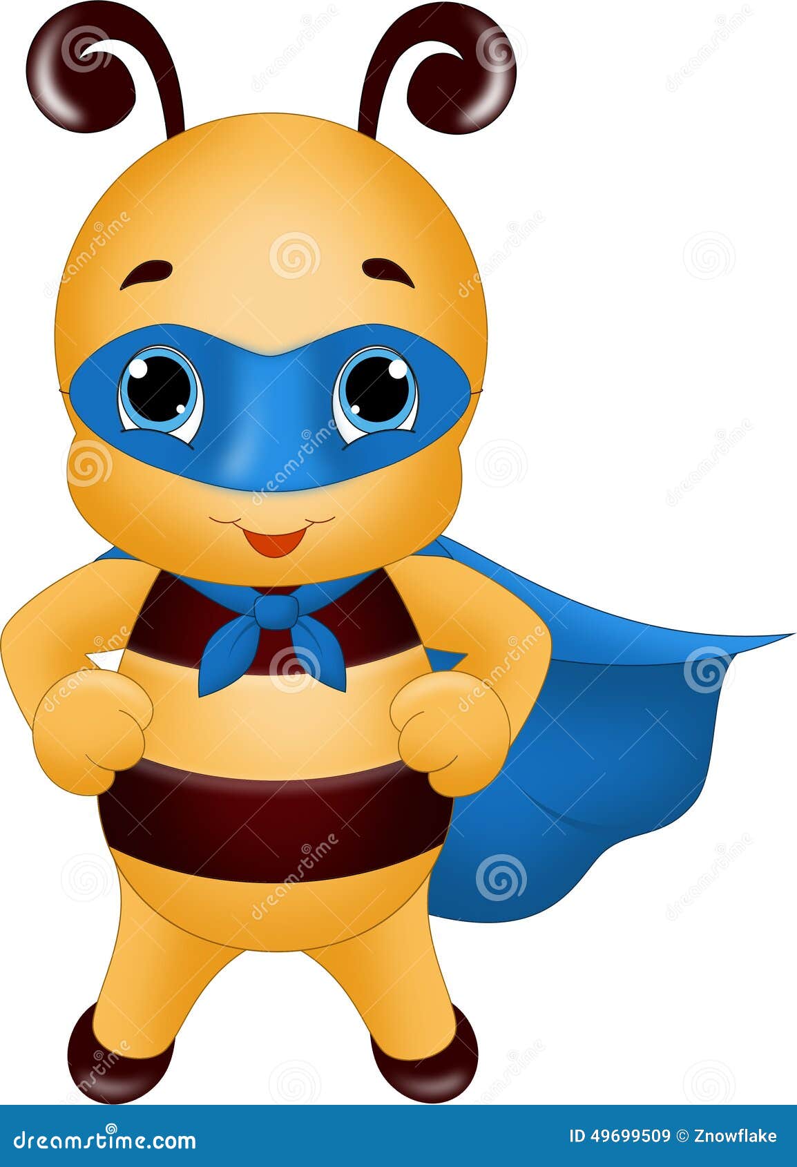 Superhero Insect In Winter Costume Cartoon Vector | CartoonDealer.com ...
