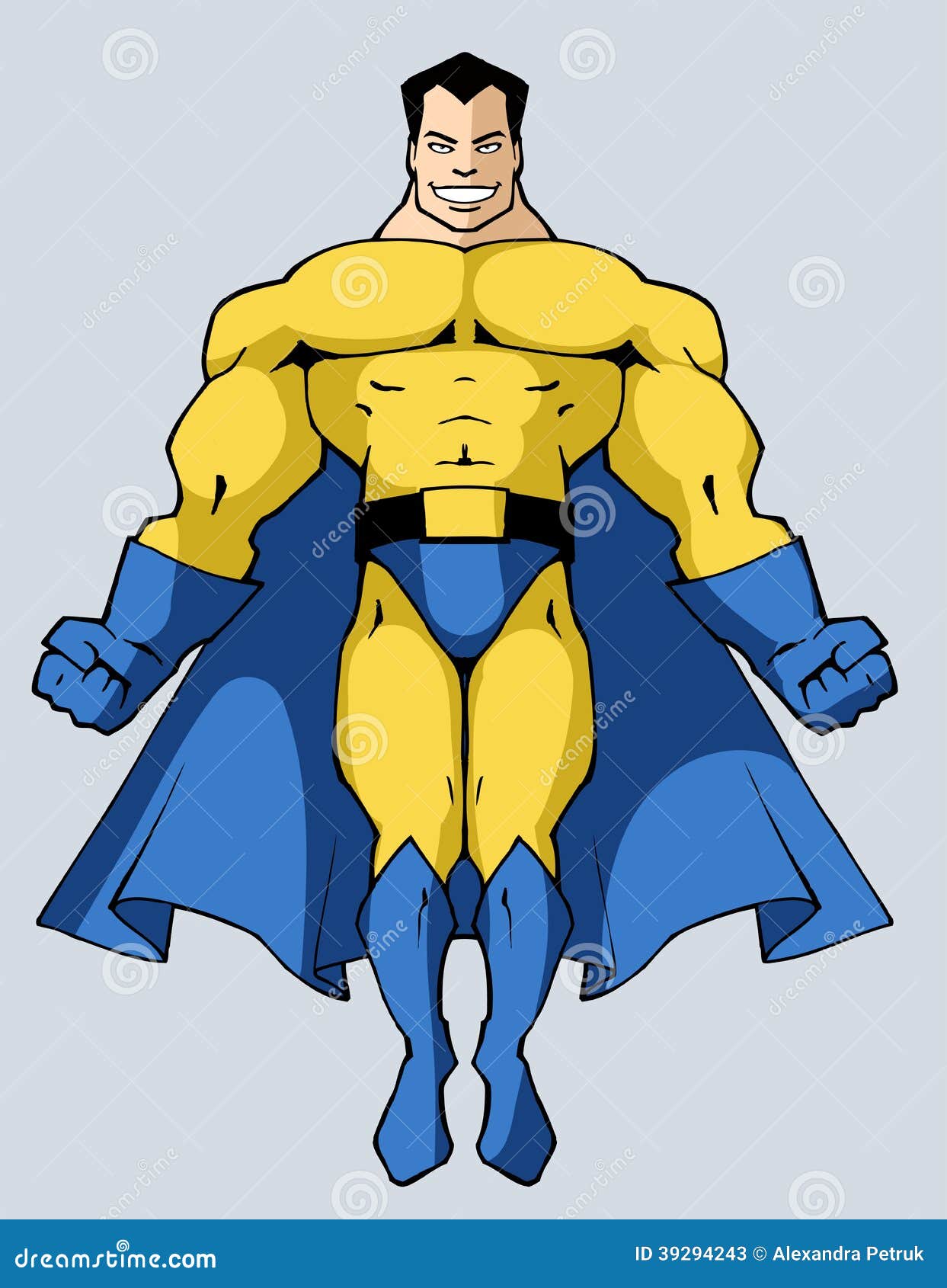 Strong superhero stock vector. Illustration of costume - 39294243