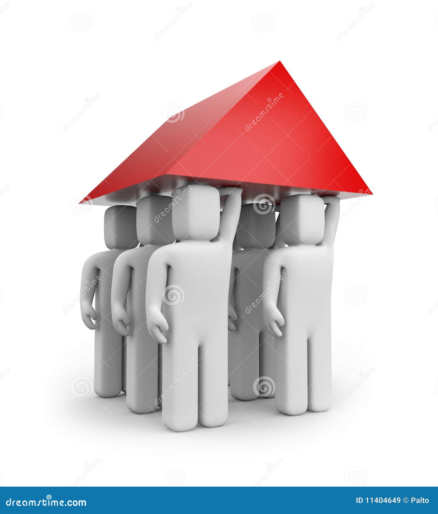 Strong team stock illustration. Illustration of mansion - 11404649