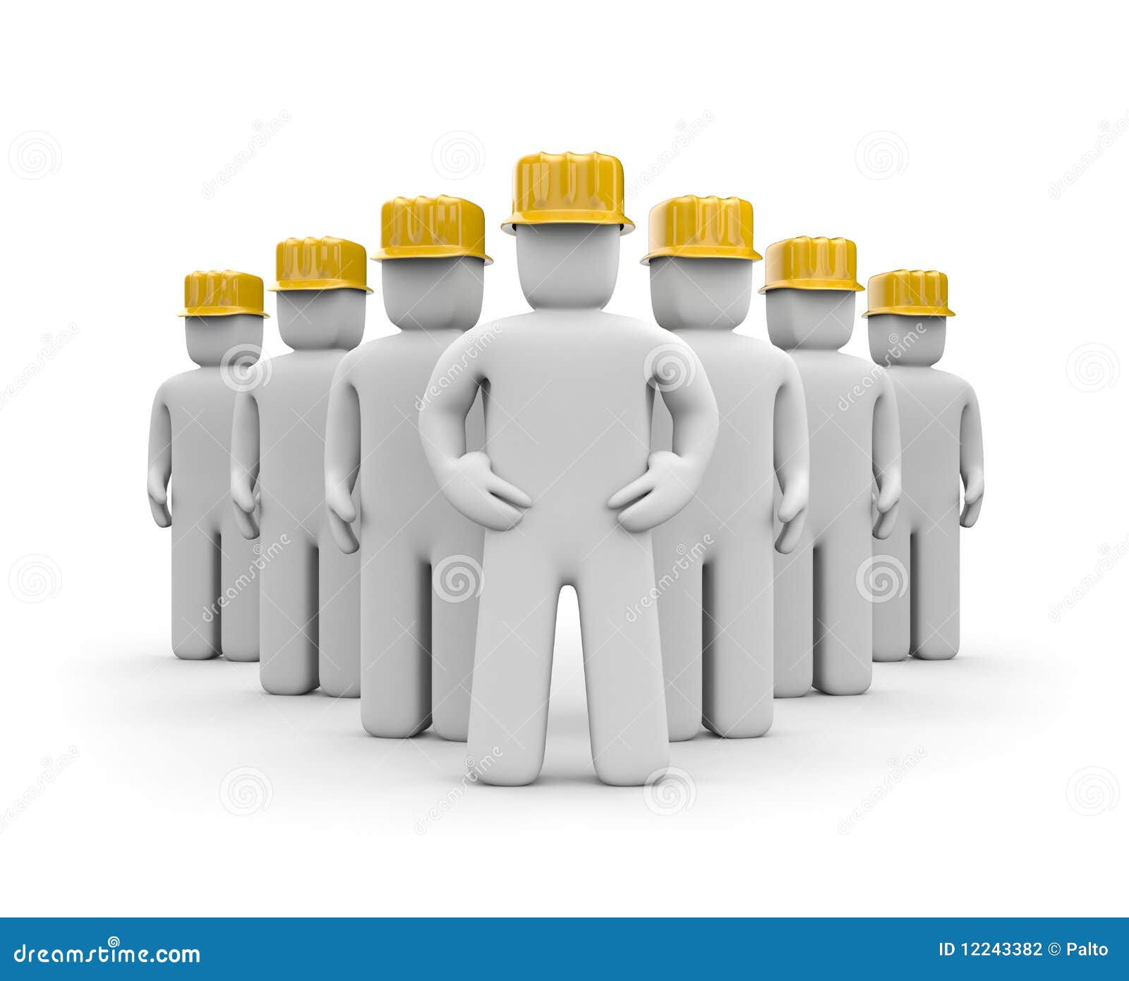 Strong team stock illustration. Illustration of important - 12243382