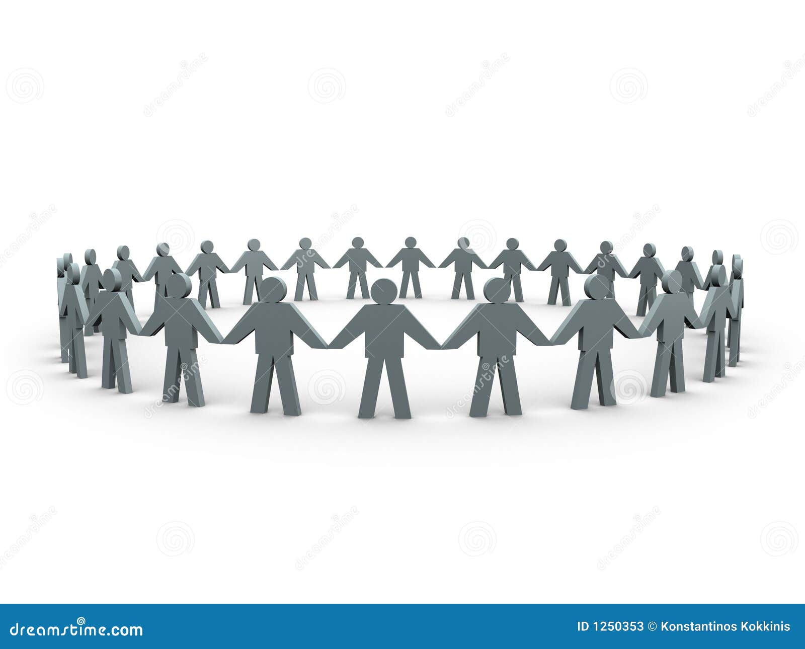 Strong Team stock illustration. Illustration of help, circle - 1250353