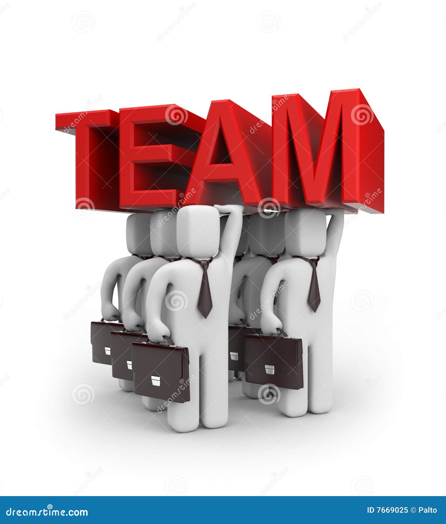 Strong team stock illustration. Illustration of case, home - 7669025