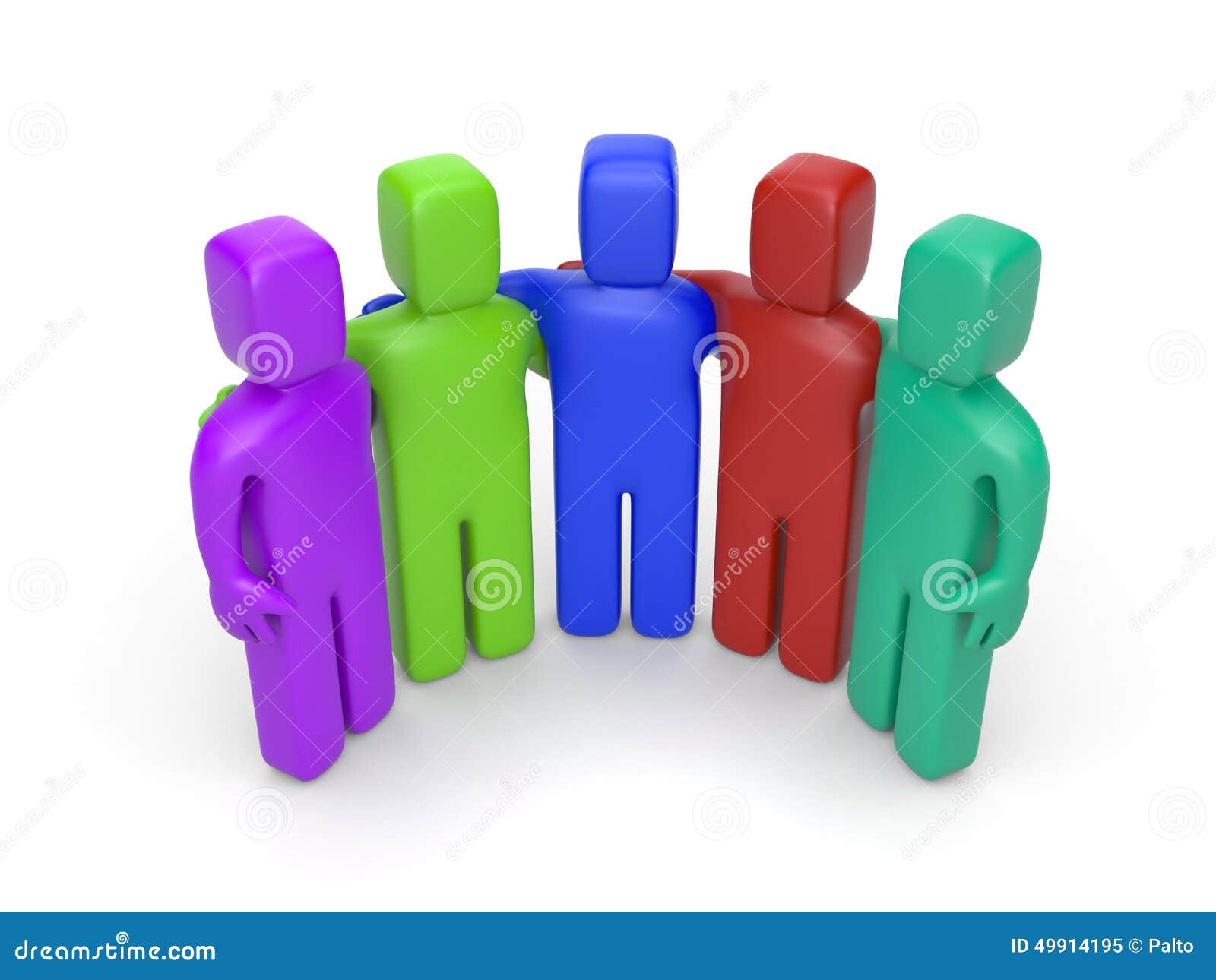 Strong Team stock illustration. Illustration of colorful - 49914195
