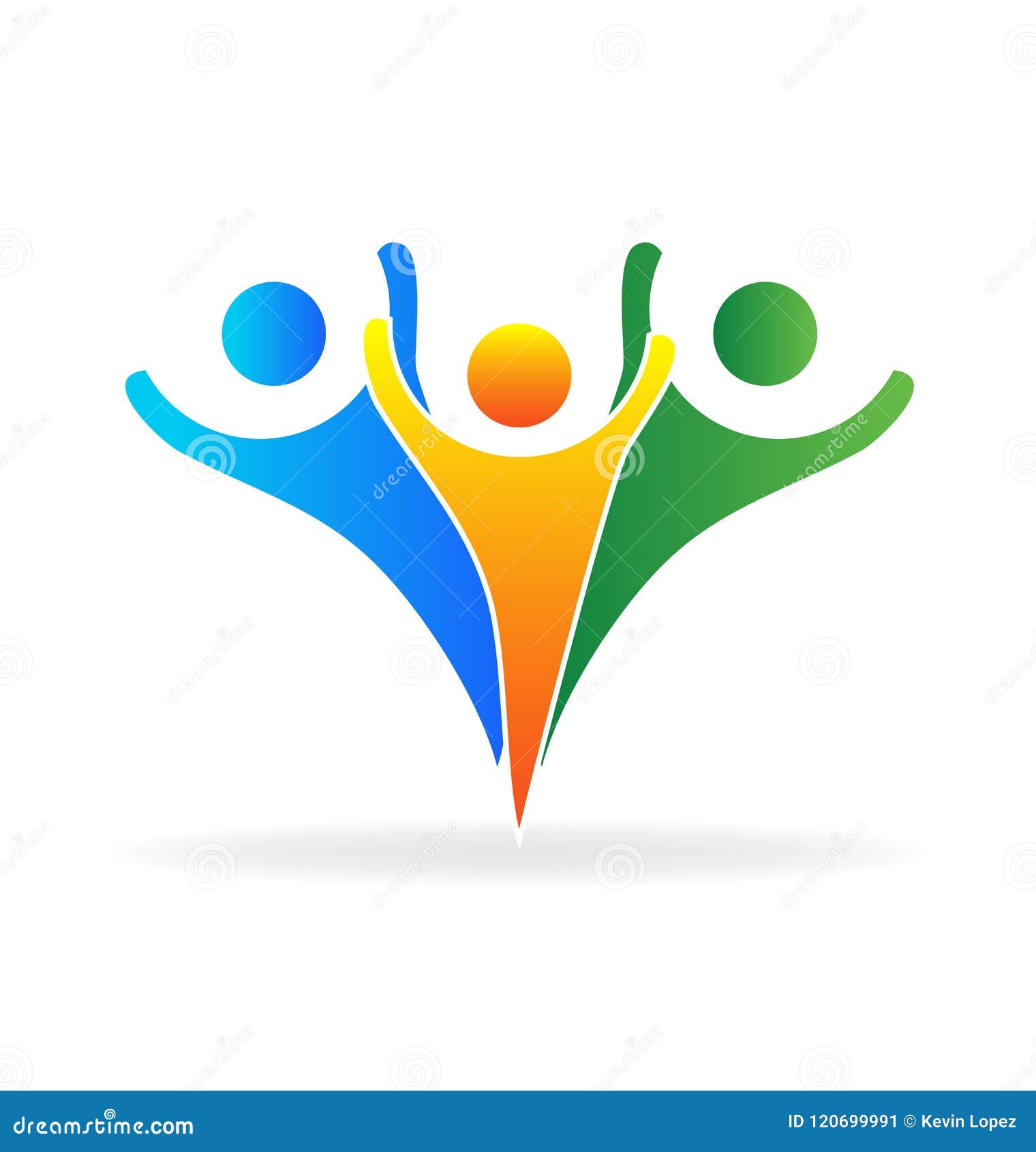 Strong Teamwork People Vector Icon Stock Vector - Illustration of logo ...