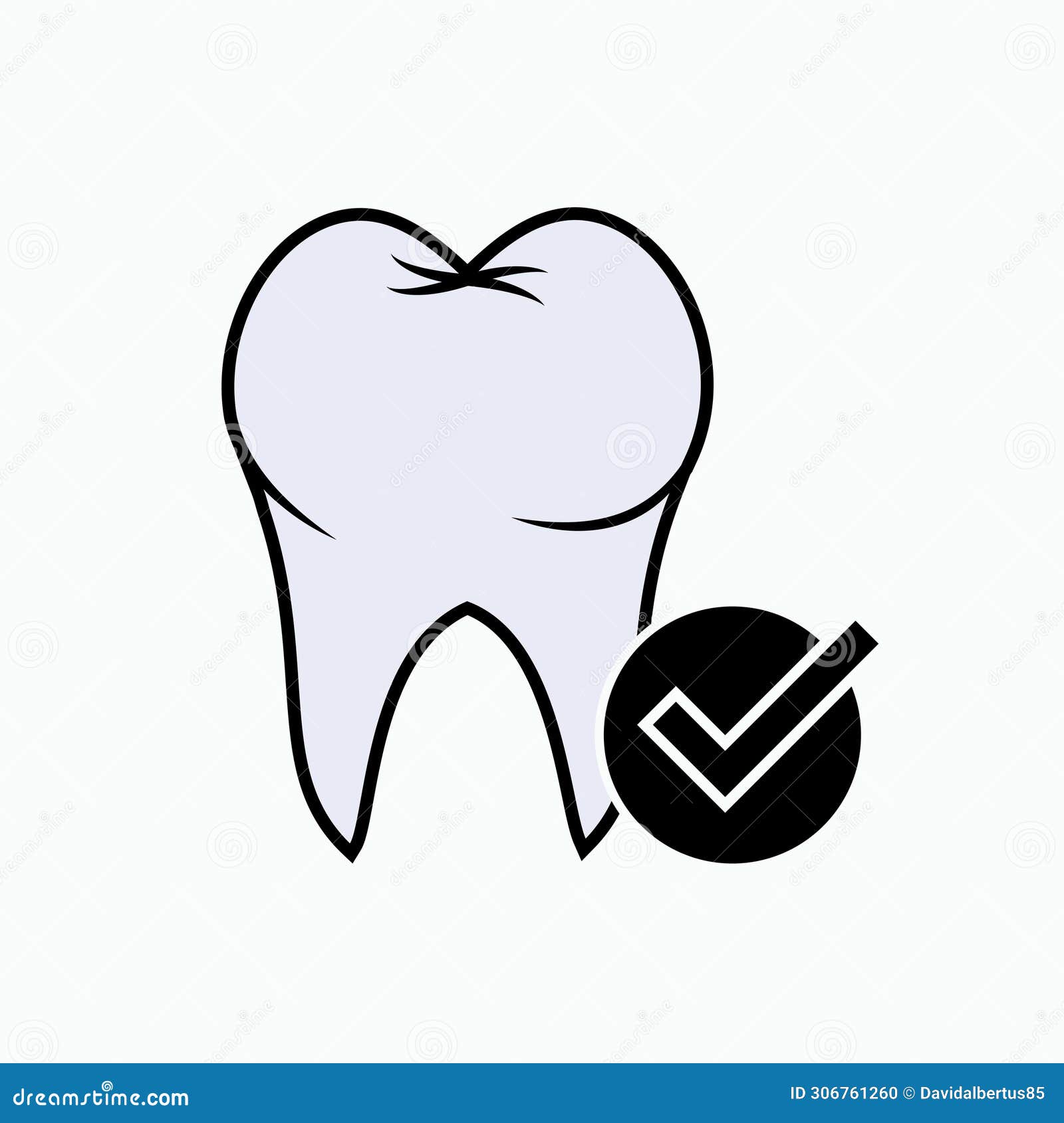 Strong Teeth Icon. Intact Symbol. Basic RGB. Presented within Line Art ...